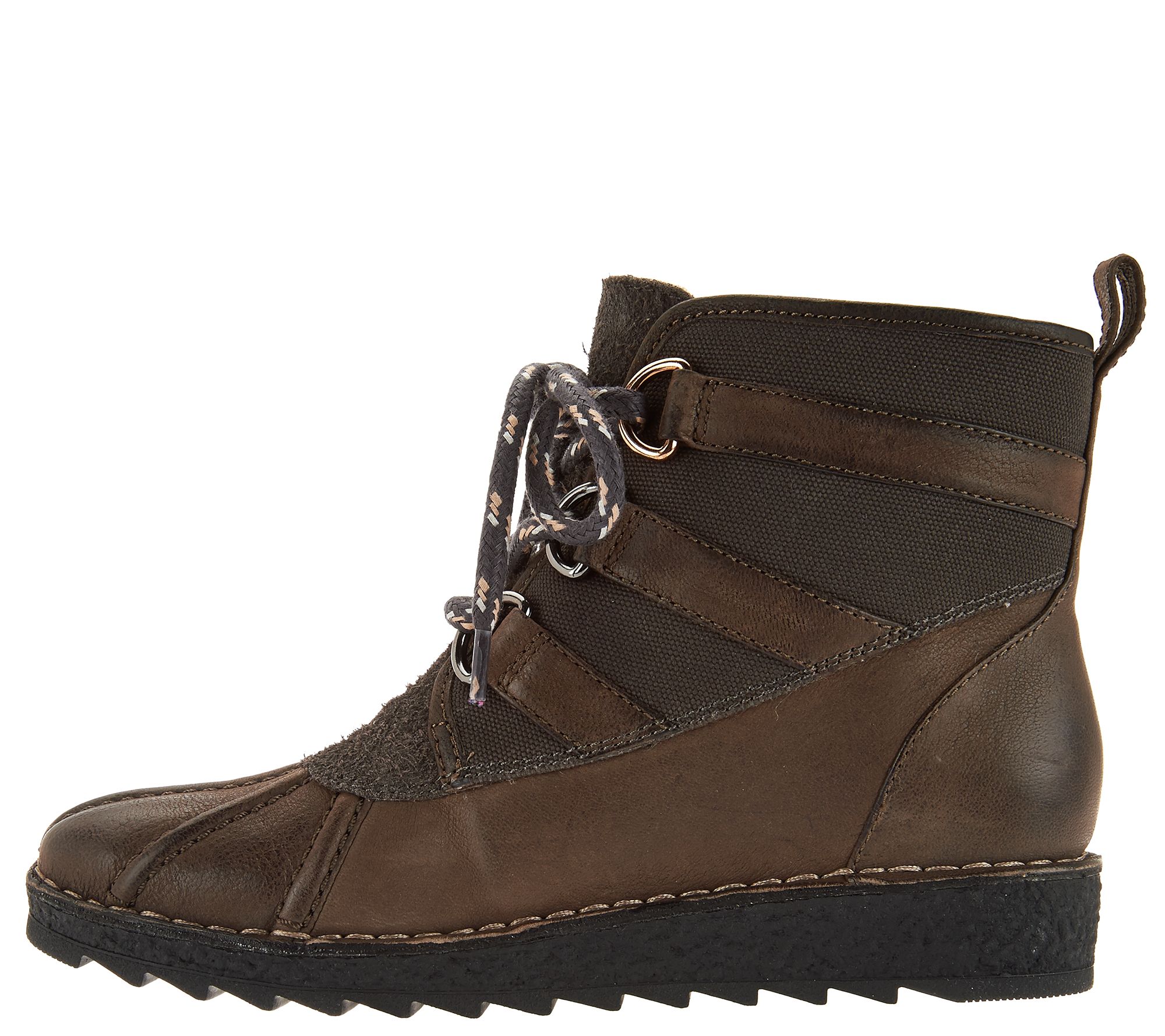 "As Is" Clarks Somerset Leather Lace Up Boots - Olso Cove - QVC.com