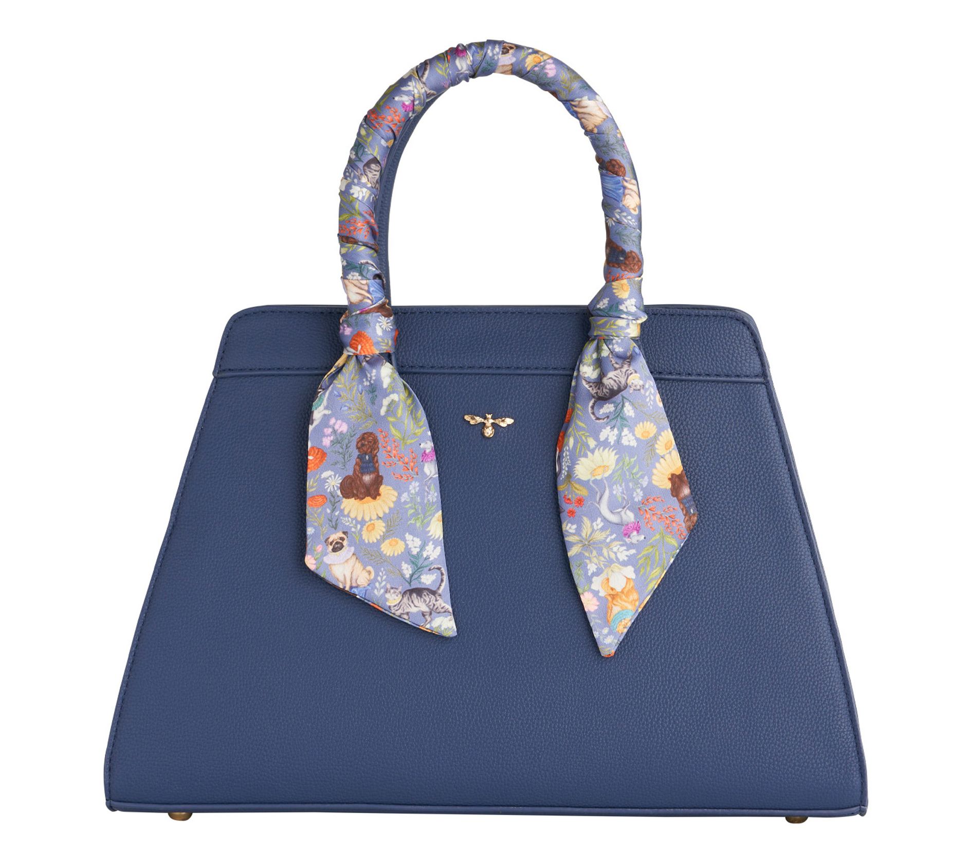 Fable England Catherine Rowe Pet Portraits Medium Satchel Tote - QVC.com