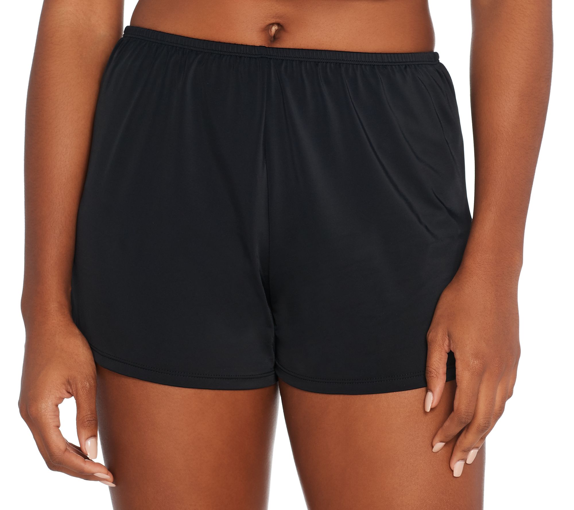 "As Is" Fit 4 U Square Neck Tankini Swimsuit with Short - QVC.com