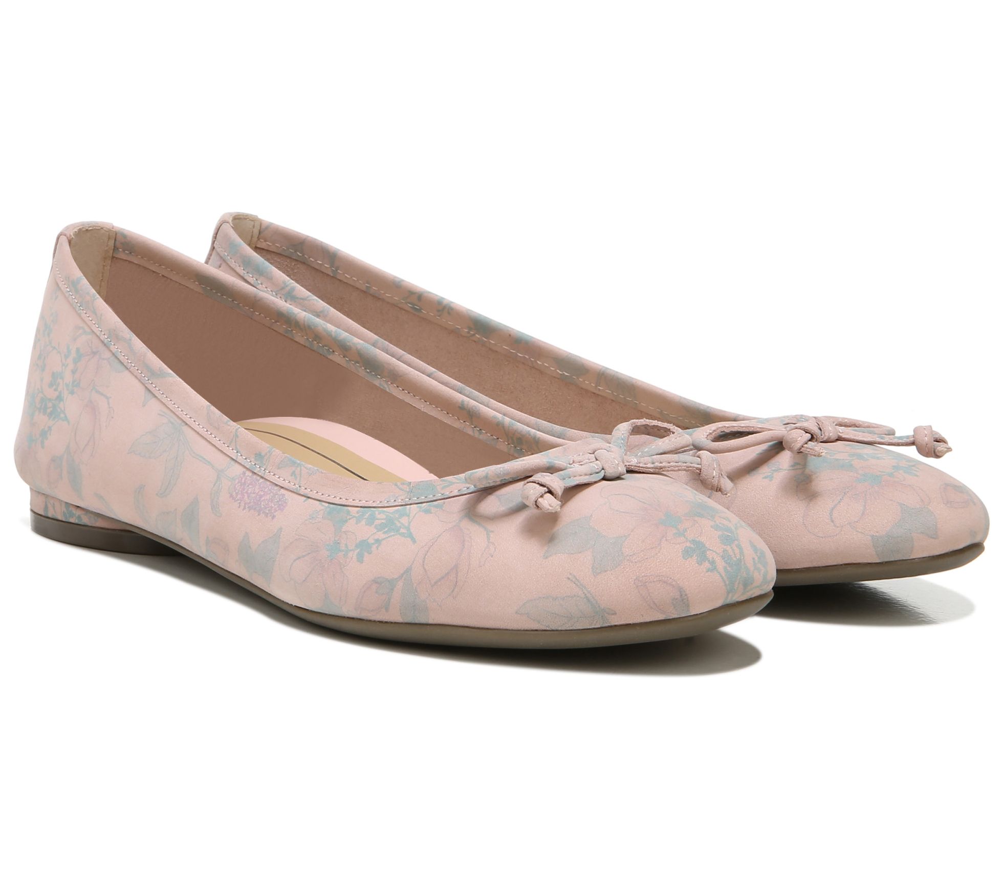 Vionic Floral Bow Ballet Flats - Callisto Botanical - QVC.com