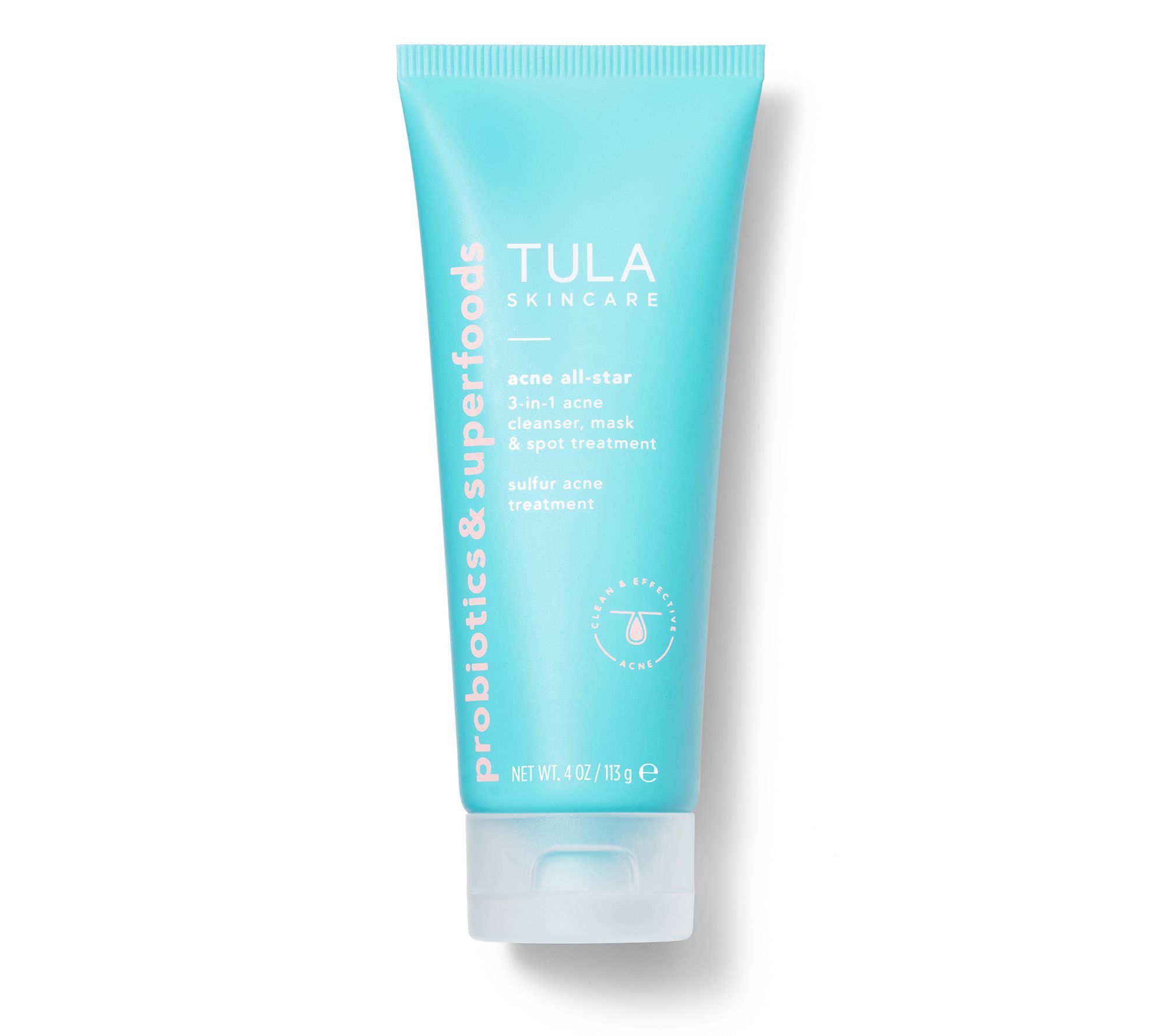 TULA Acne All Star 3 in 1 Acne Cleanser Mask Spot Treatment QVC