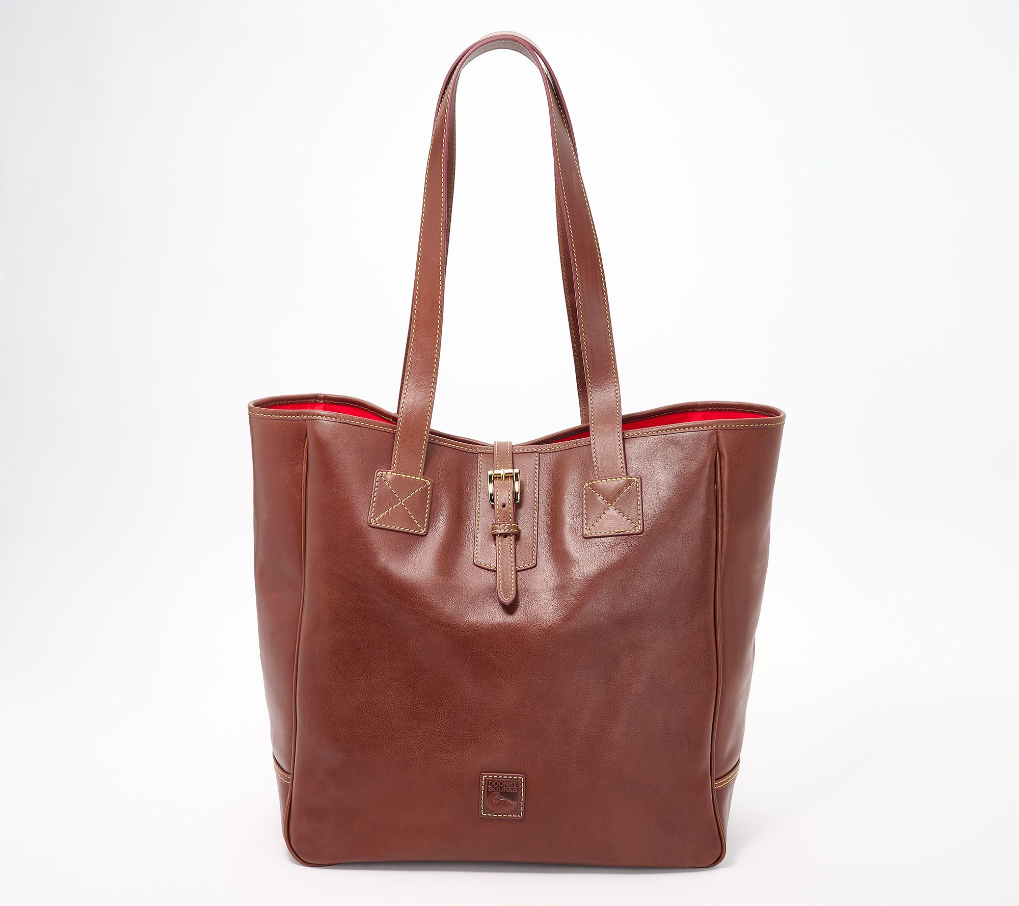 "As Is" Dooney & Bourke Florentine Leather Large Tote - QVC.com