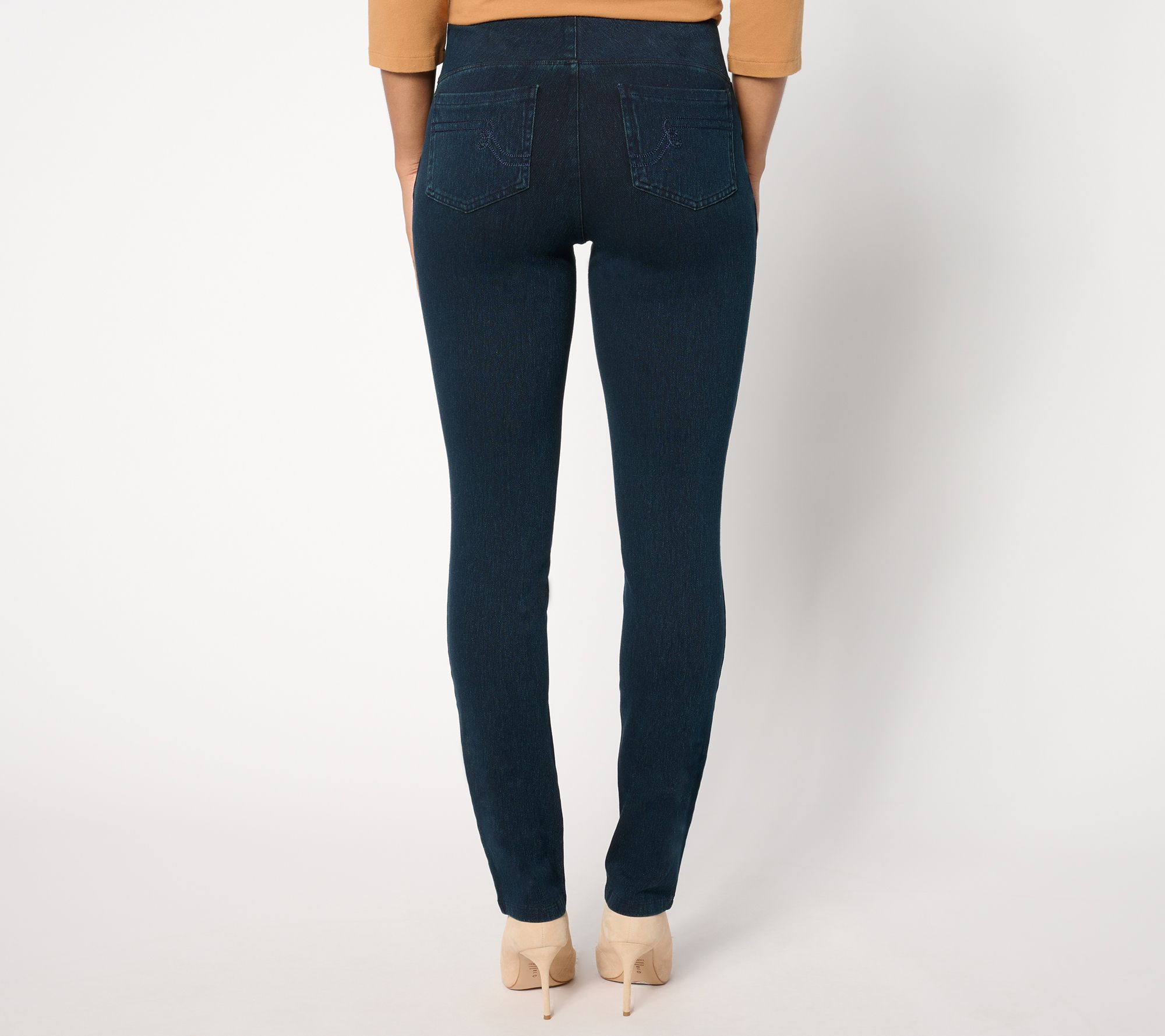 Women with Control Prime Stretch Tummy Control Slim Leg Pants - QVC.com