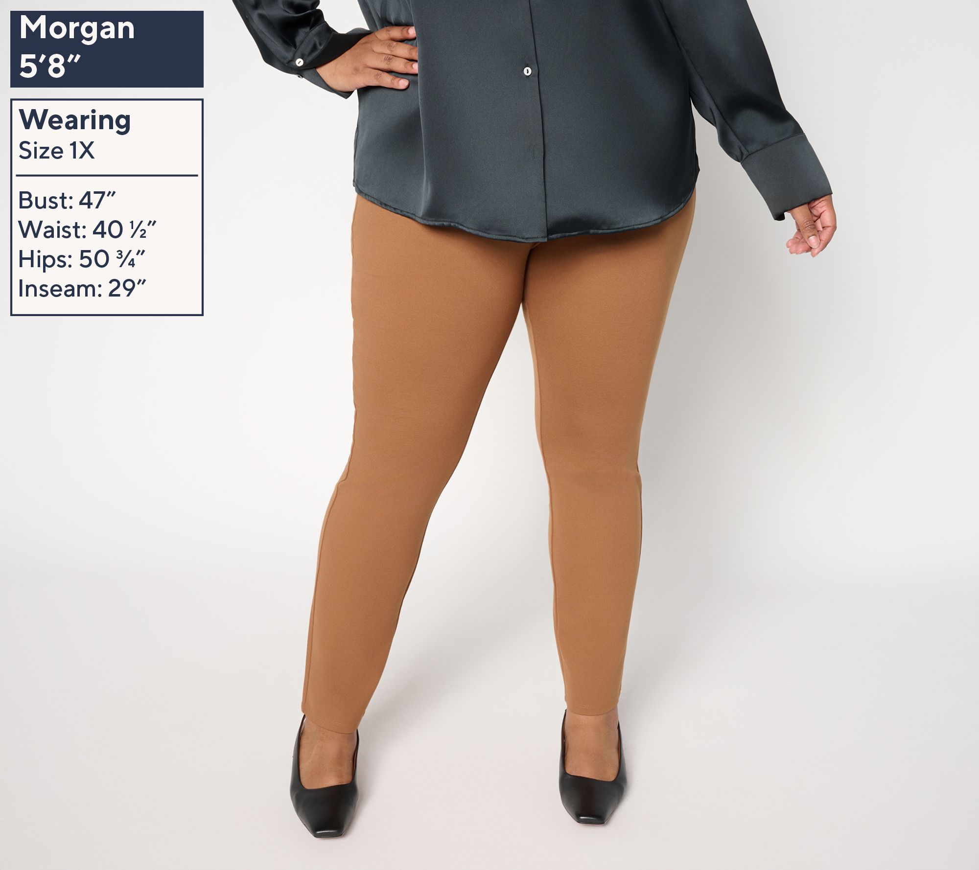 Women with Control Petite Luxe Ponte Slim Leg Ankle Pants - QVC.com