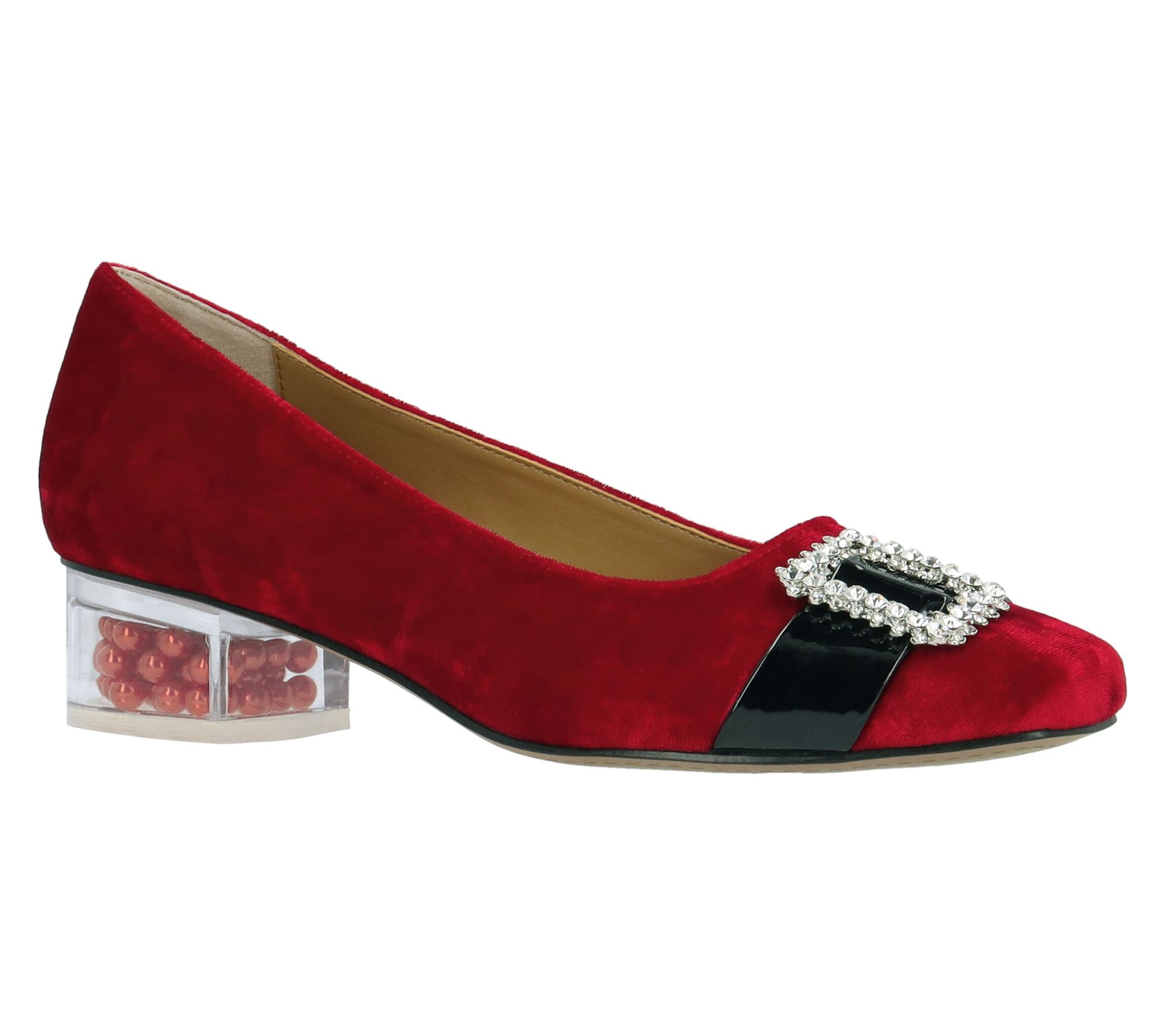 J. Renee' Pump - Kreengle Velvet - QVC.com