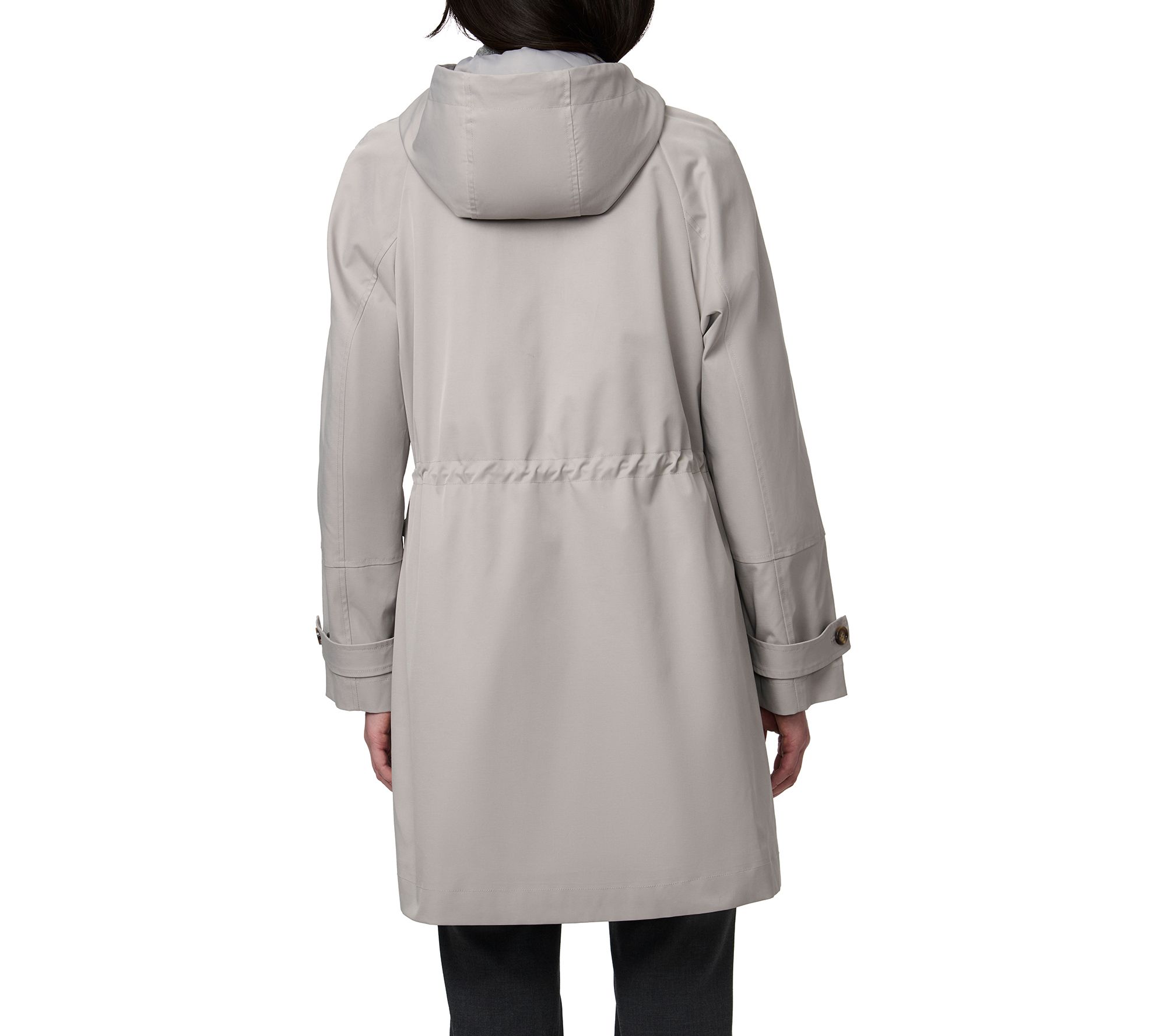 HOODED RAIN COAT - QVC.com
