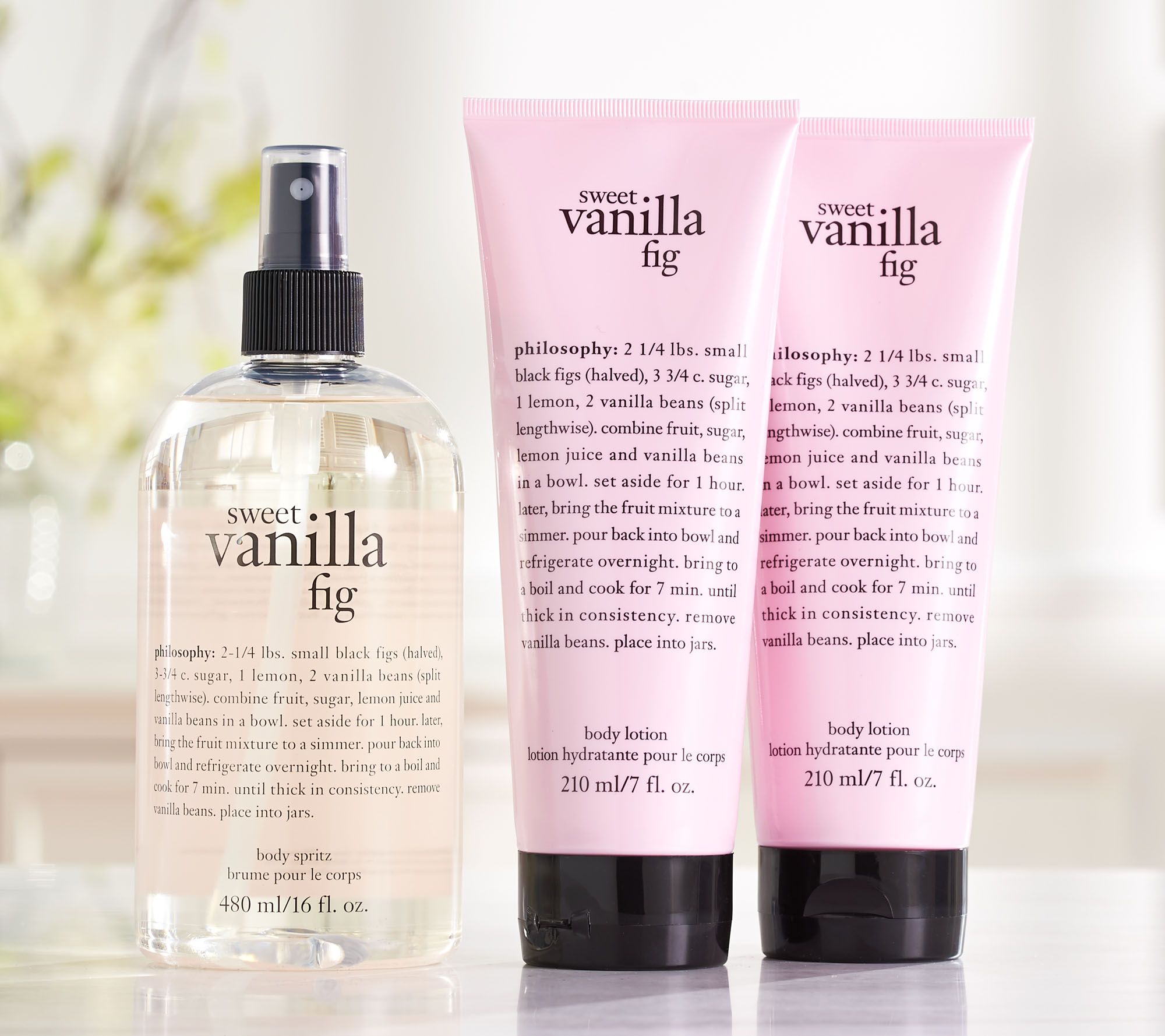 Philosophy Super size Body Spritz Duo Of Lotion Auto Delivery QVC