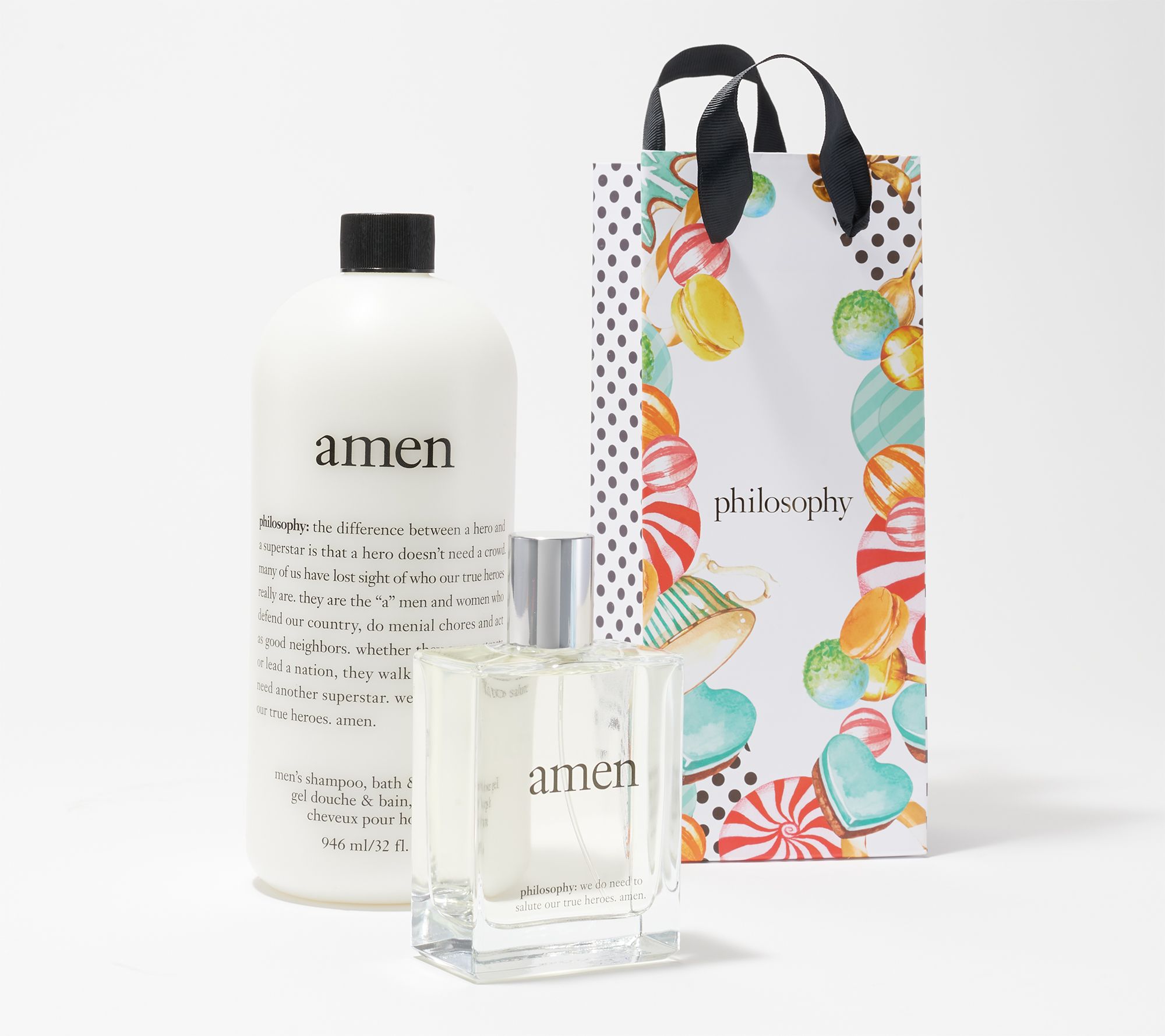 philosophy super-size amen fragrance gifting set with bag - QVC.com
