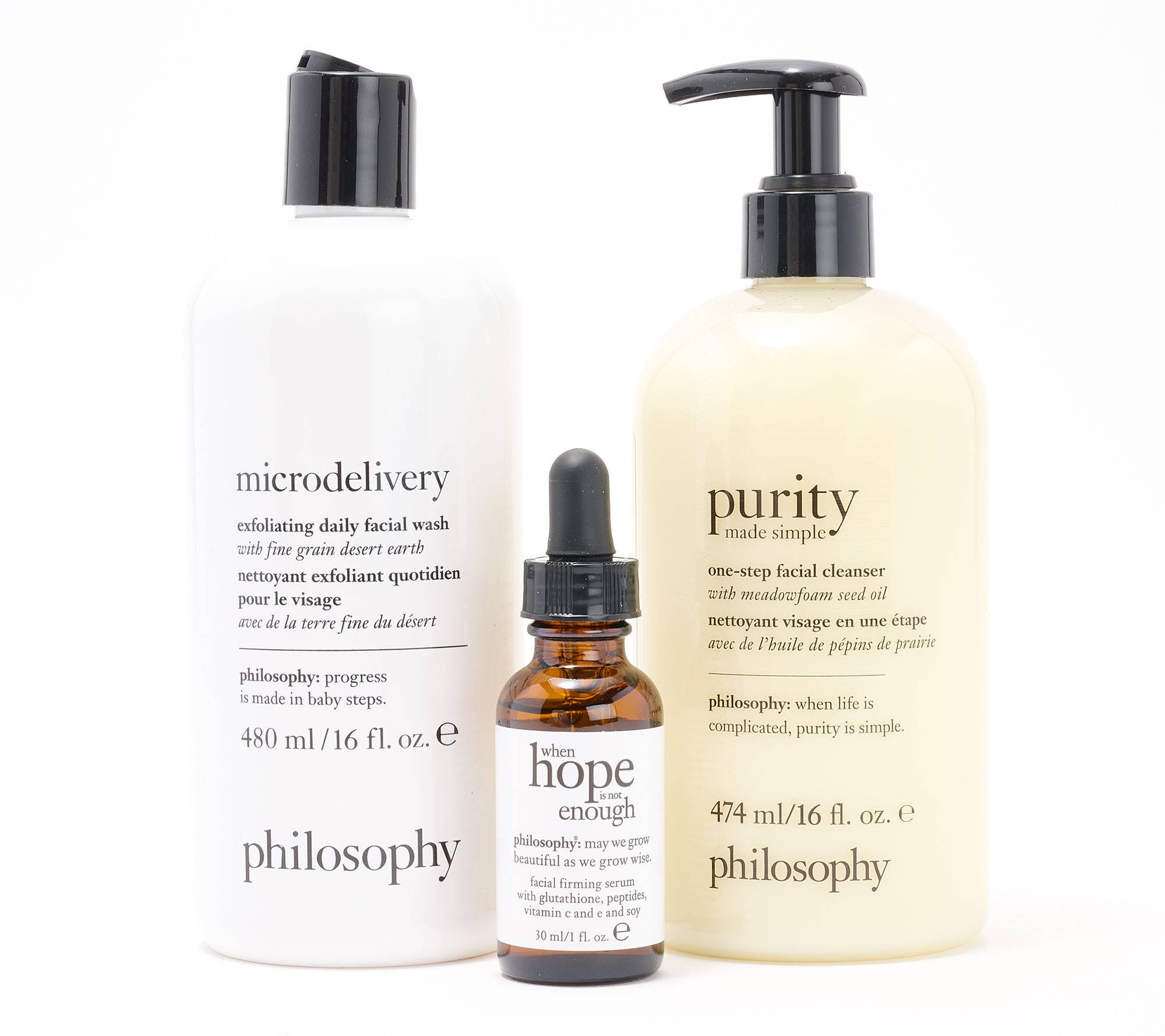 philosophy love your skin 3pc skincare system w/ tote - QVC.com