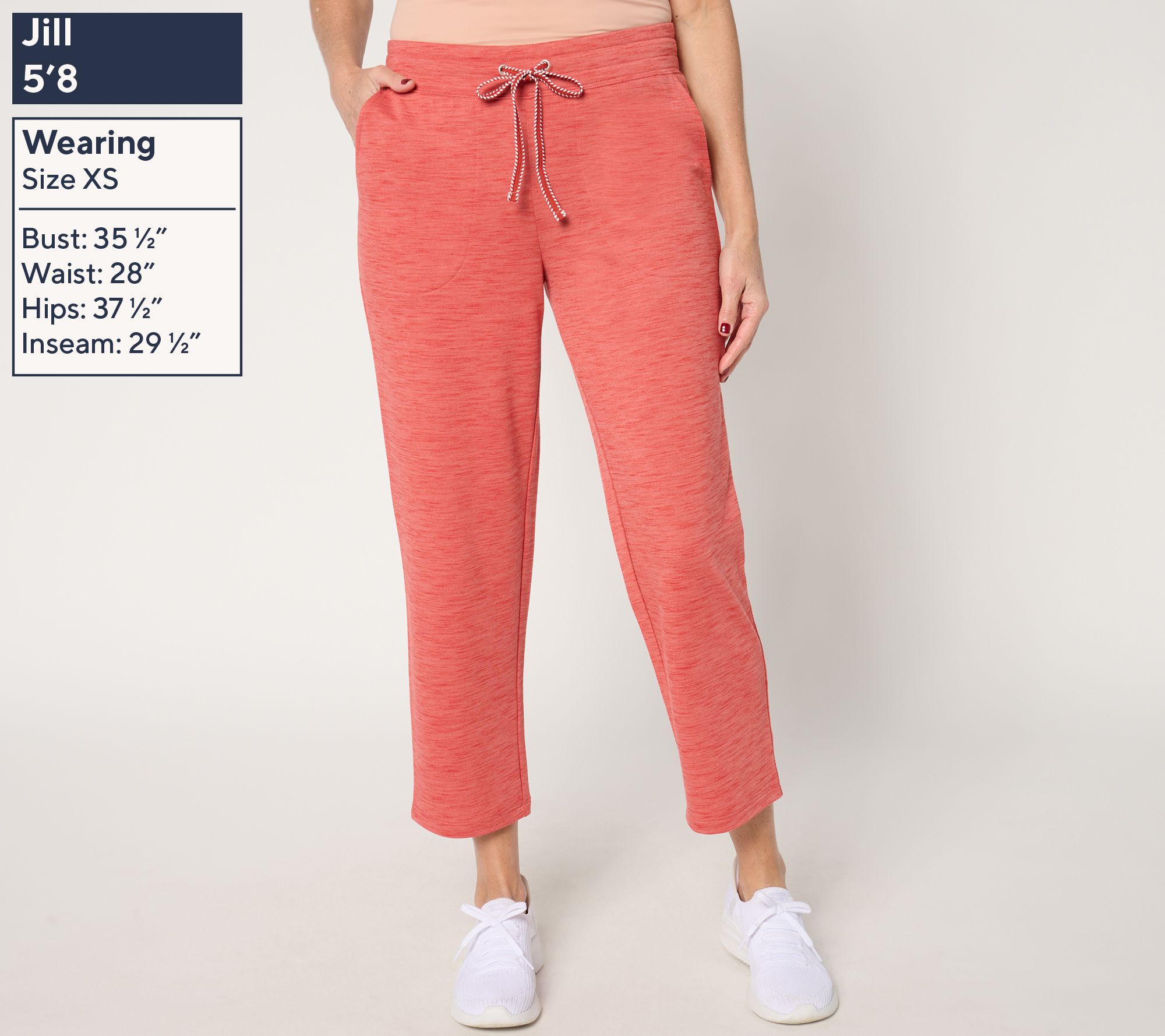 Denim & Co. Active Soft Blend Knit Straight Leg Ankle Pant - QVC.com