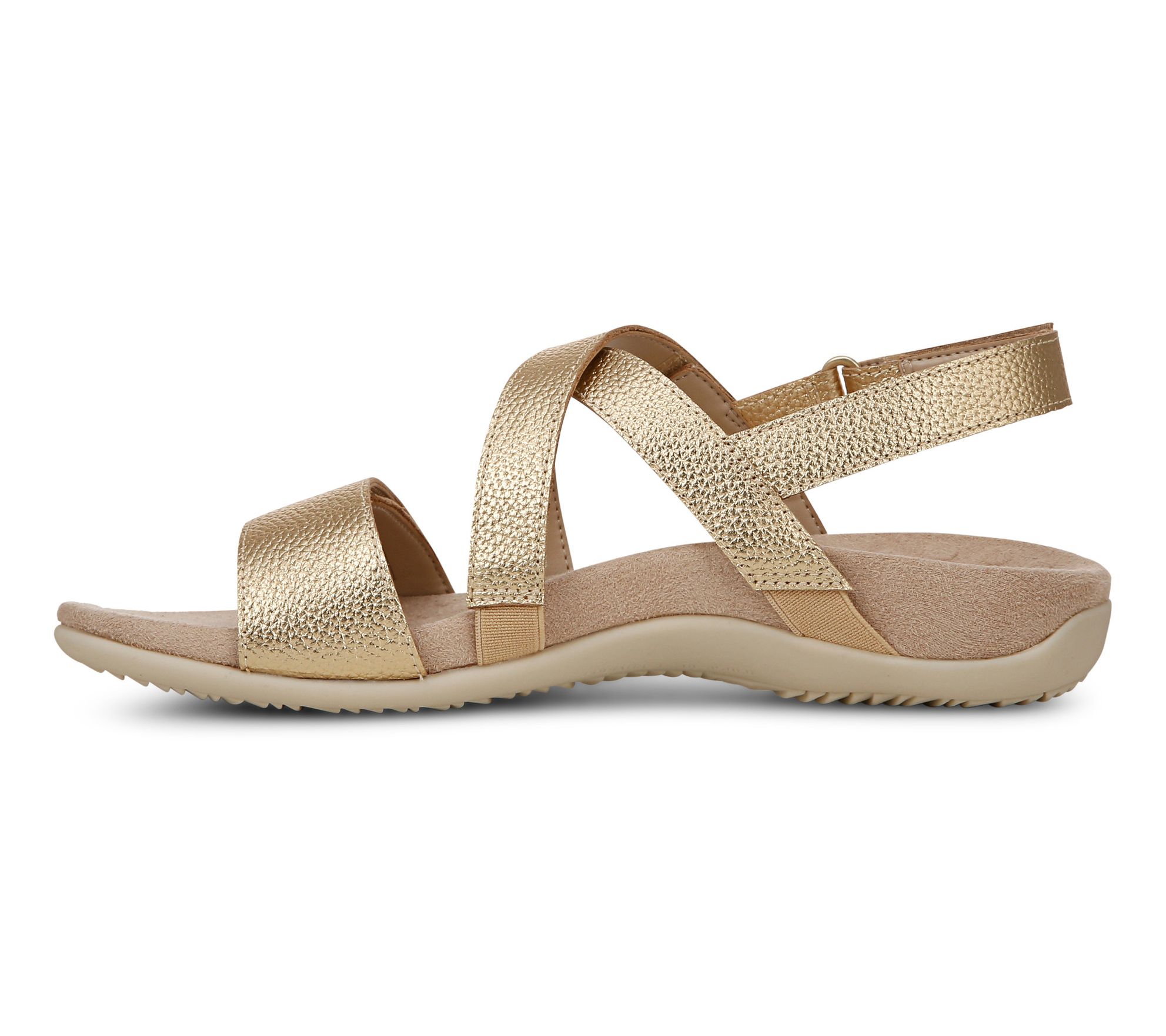 Vionic Adjustable Leather Slingback Sandals - Raya - QVC.com