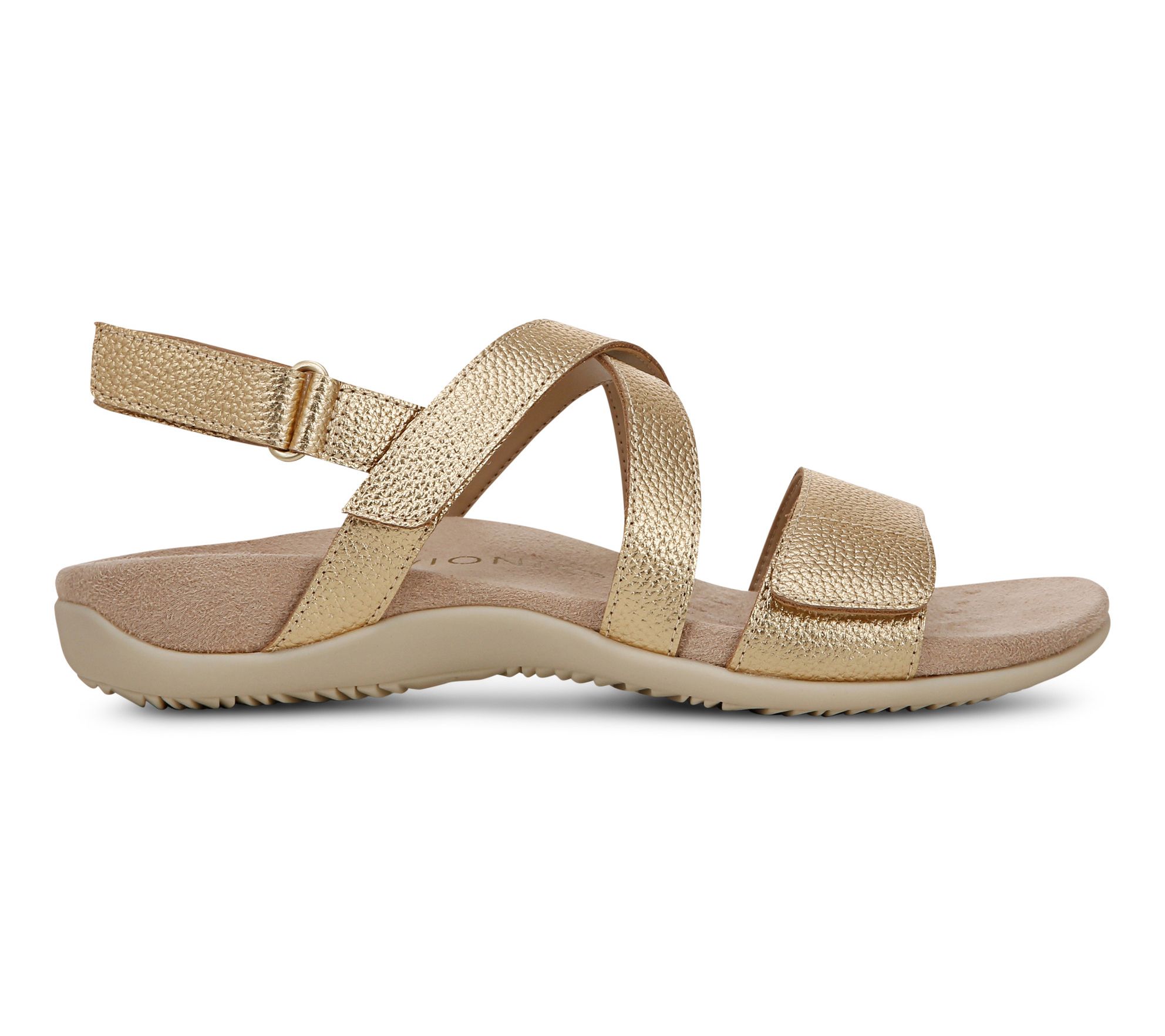 Vionic Adjustable Leather Slingback Sandals - Raya - QVC.com