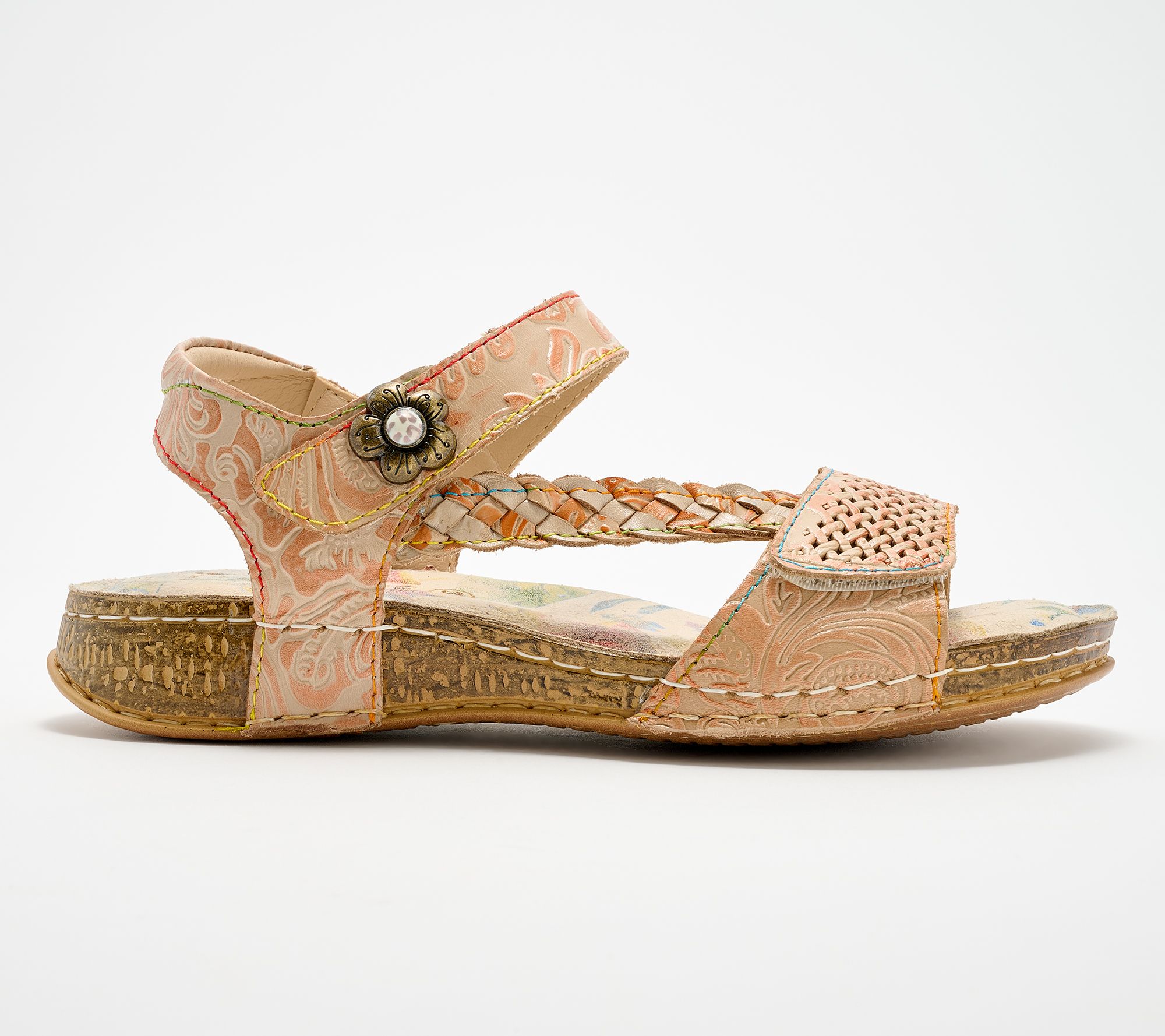 L'Artiste by Spring Step Leather Sandals - Popular-Sprig - QVC.com