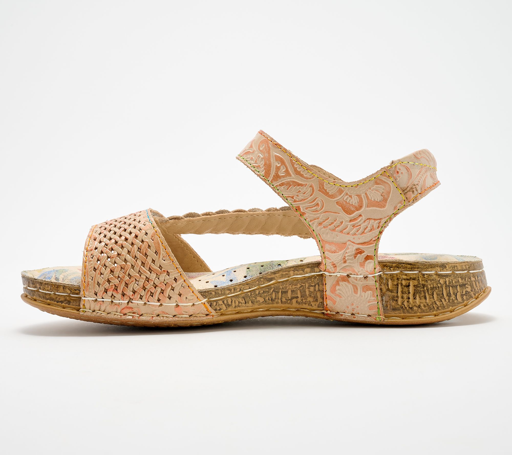 L'Artiste by Spring Step Leather Sandals - Popular-Sprig - QVC.com