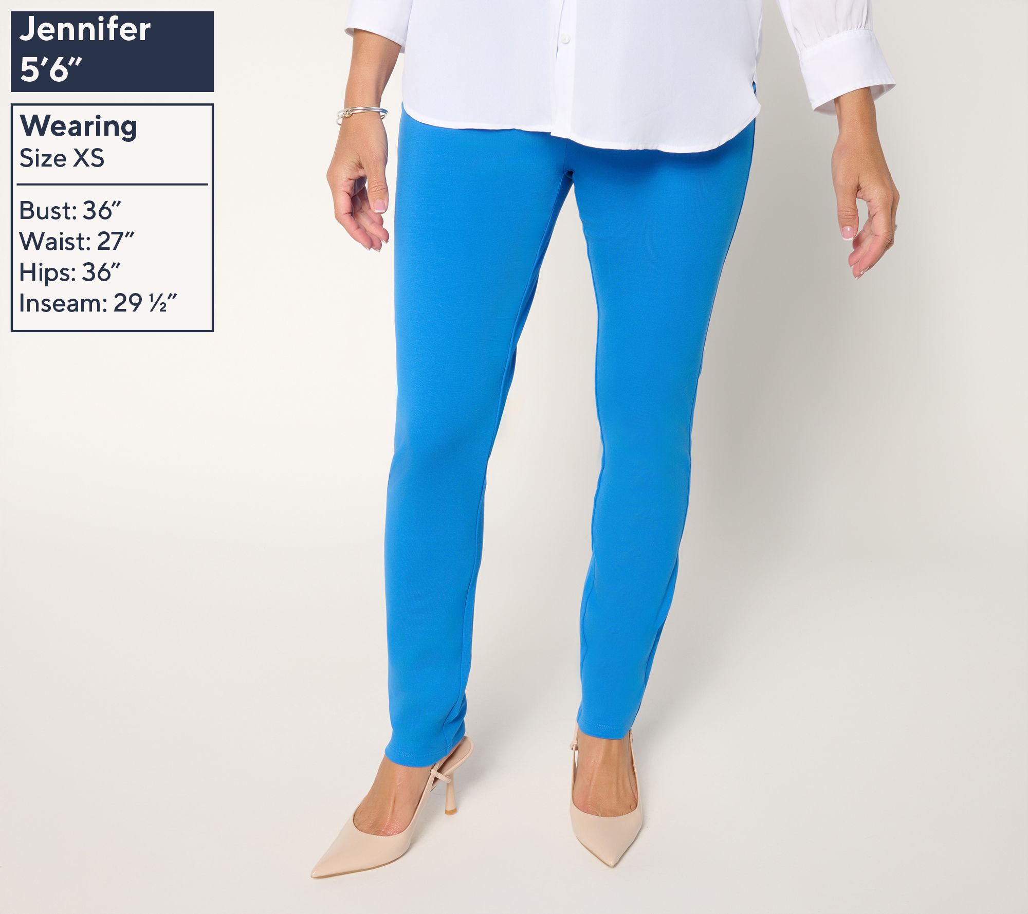 Women wit Control Tall Luxe Ponte Slim Leg Ankle Pants - QVC.com