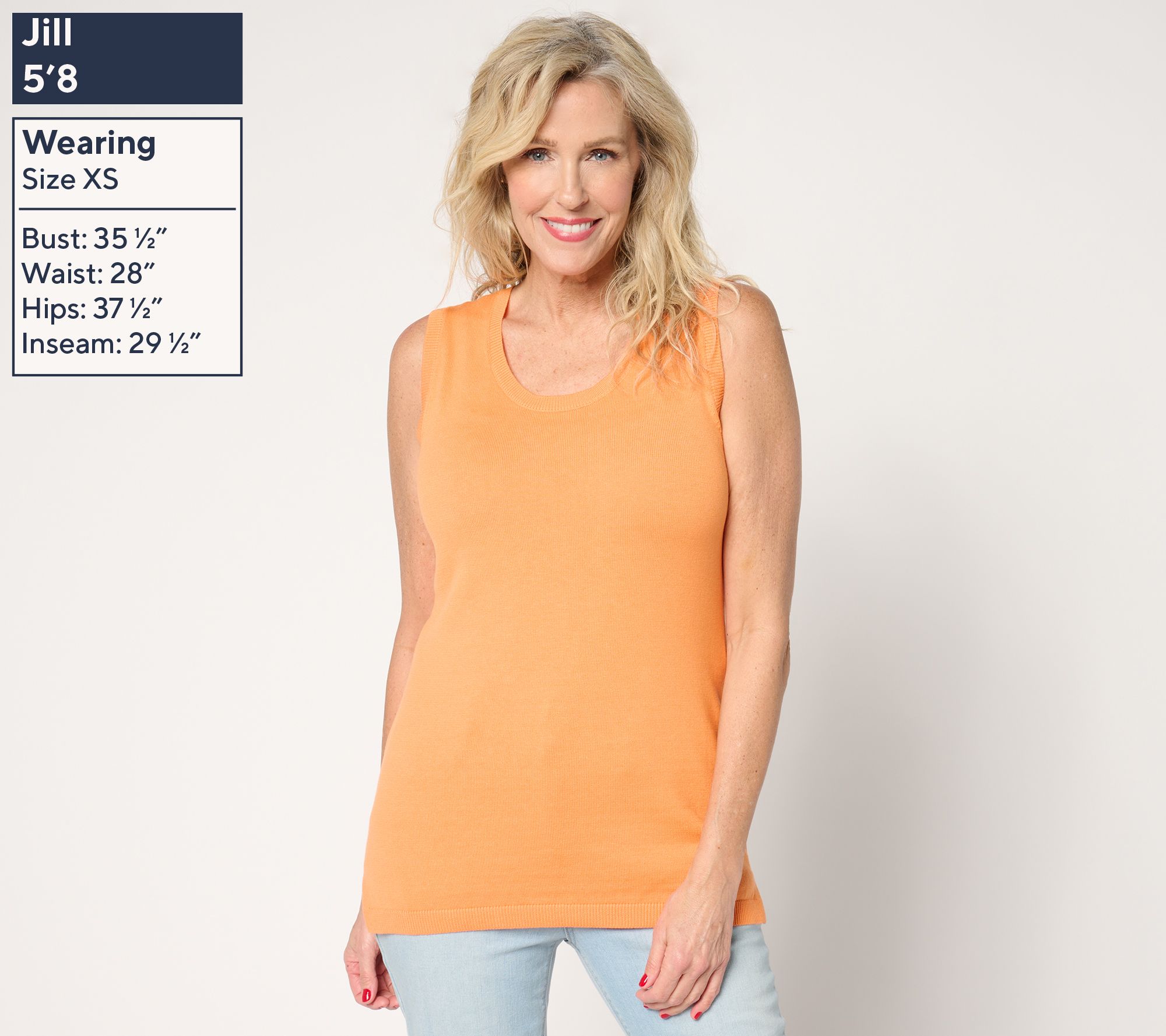 "As Is" Belle by Kim Gravel Dare to be Bright Sweater Tank - QVC.com