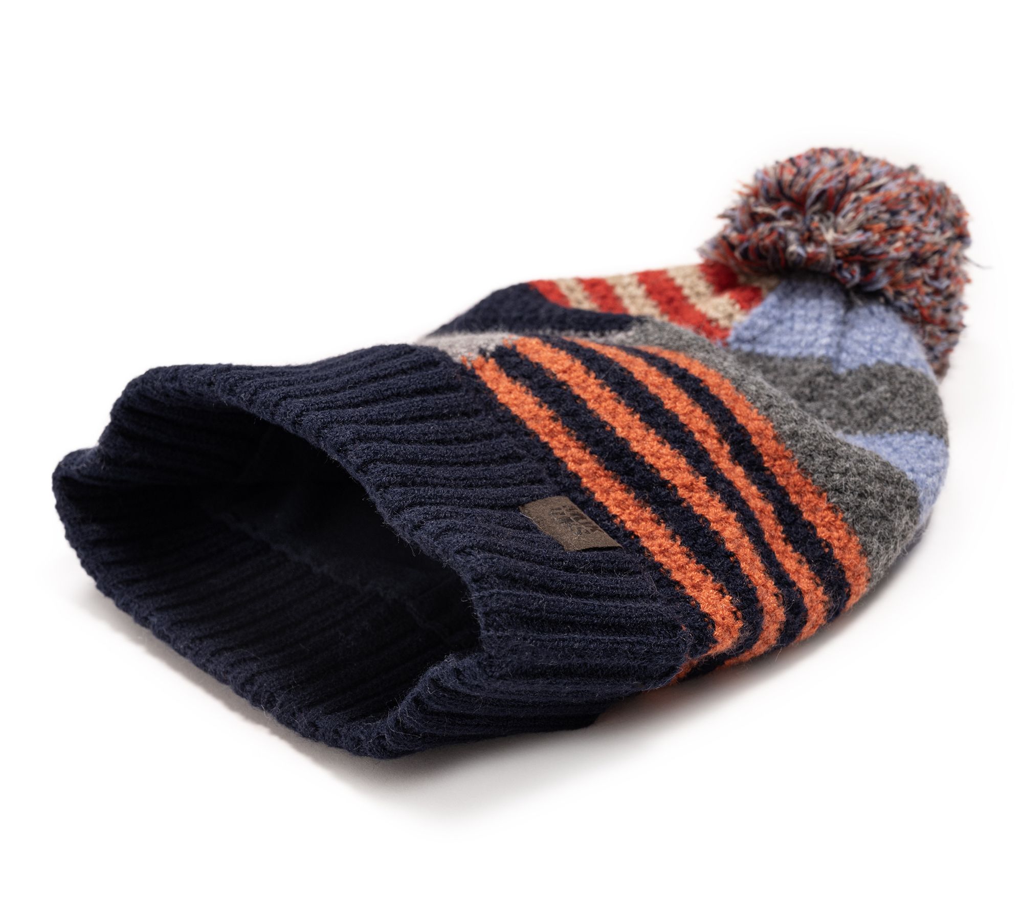 MUK LUKS Women's Color Block Pom Beanie - QVC.com