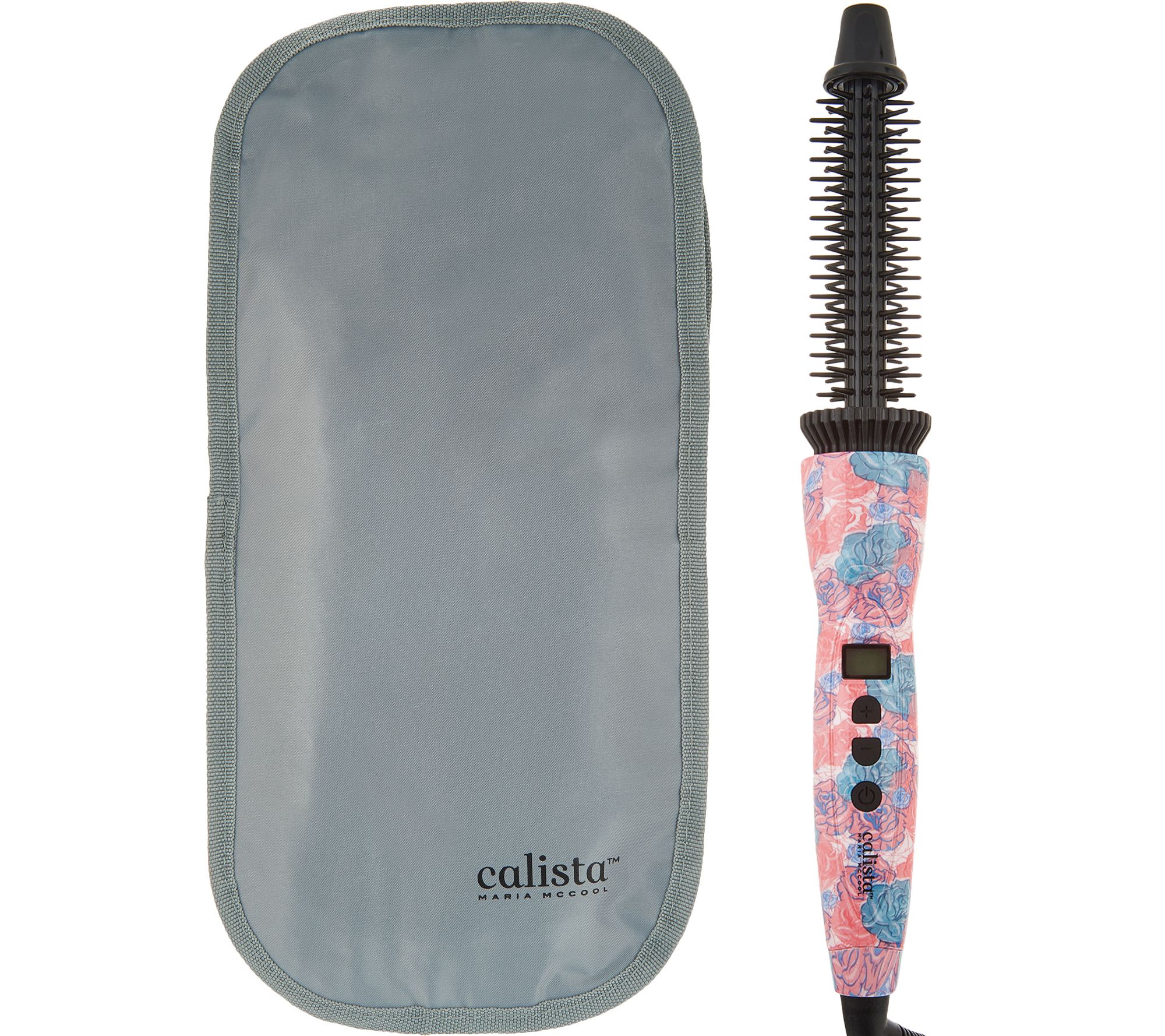 Calista Perfecter Pro Grip Heated Round Brush with Bag - QVC.com