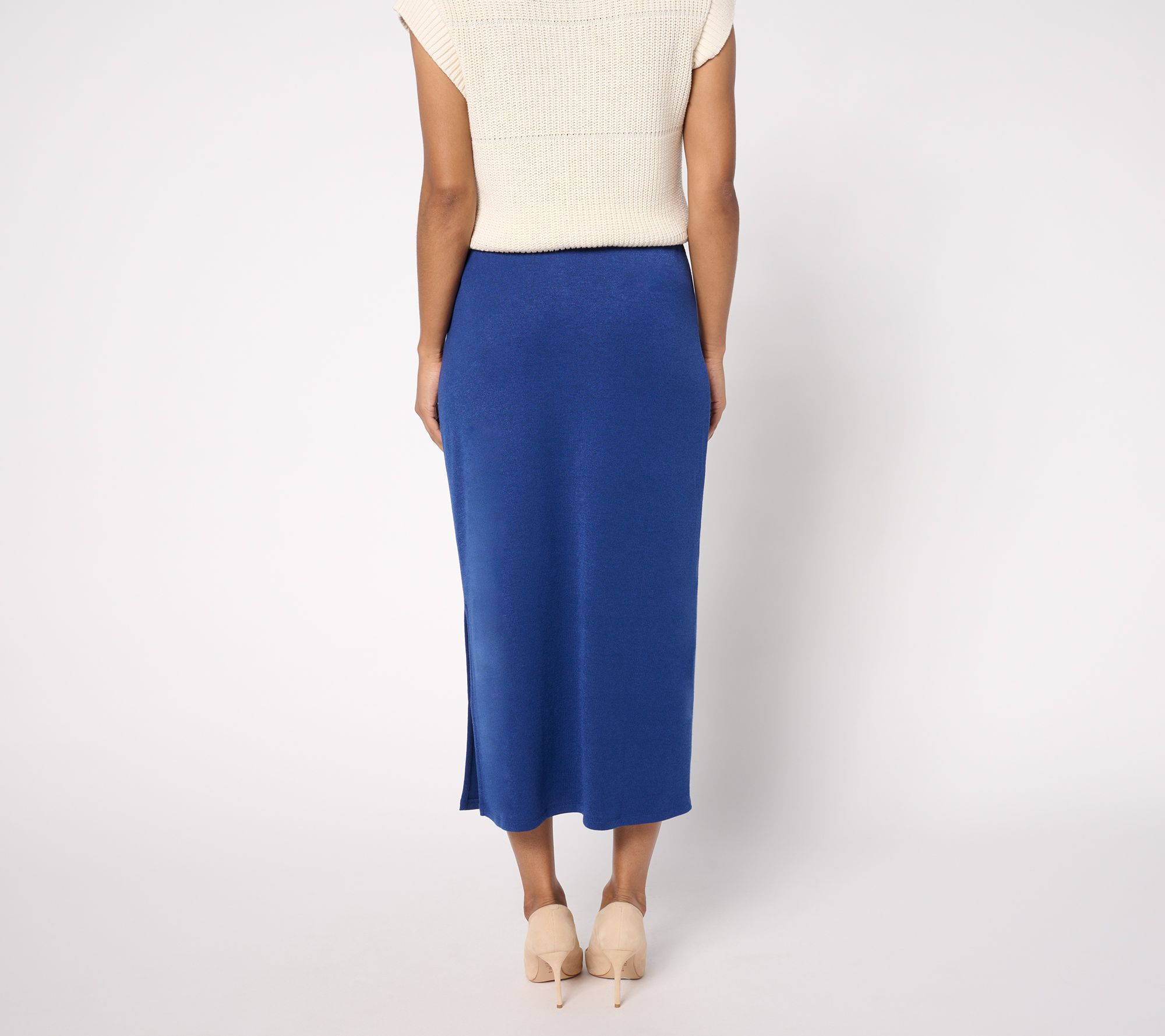 Dennis Basso Regular Luxe Sweater Knit Long Skirt - QVC.com