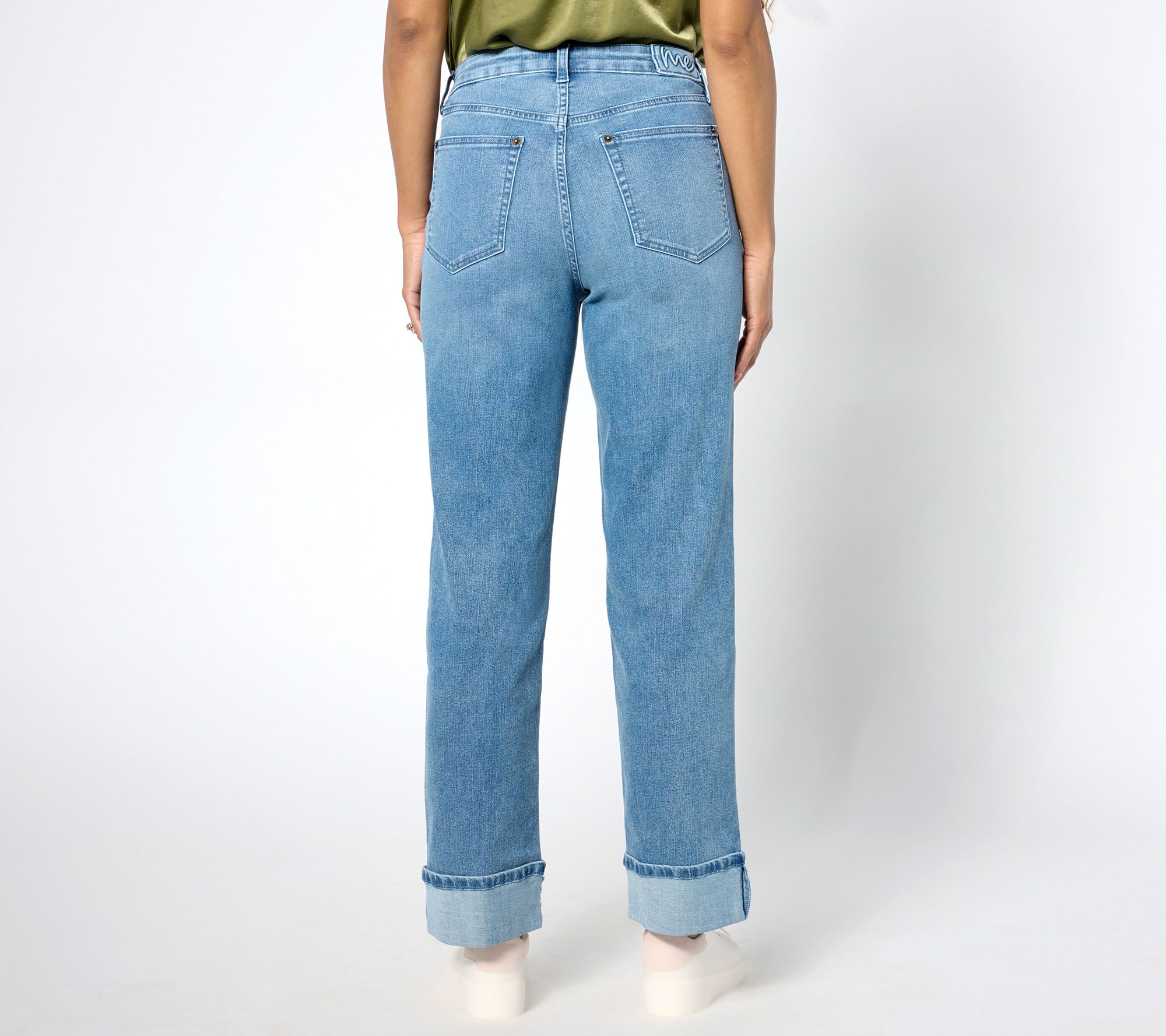 "As Is" Me by Jennie Garth Petite Straight Leg Jean - QVC.com