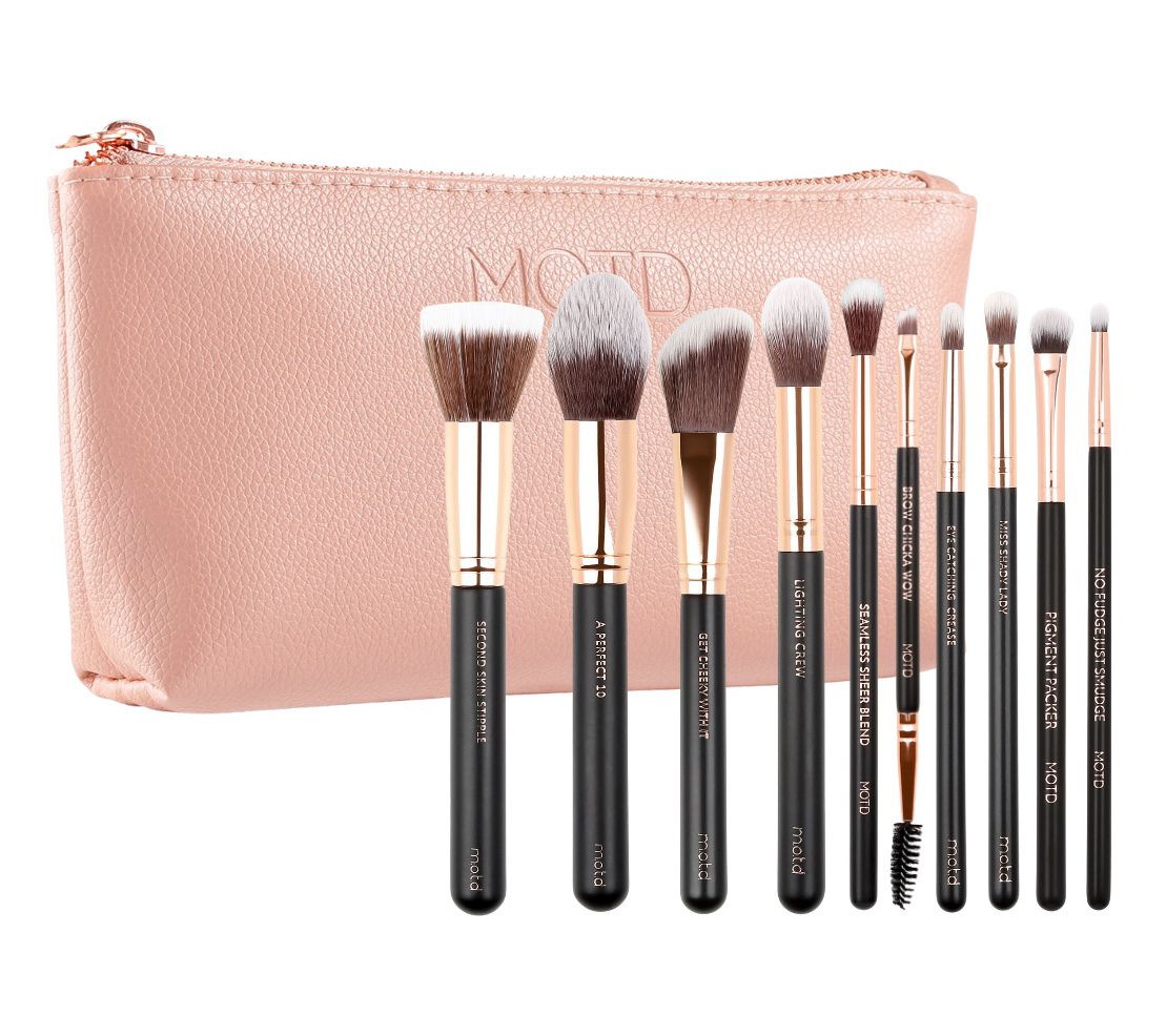 MOTD Cosmetics Statement Look Essential MakeupBrush Set - QVC.com