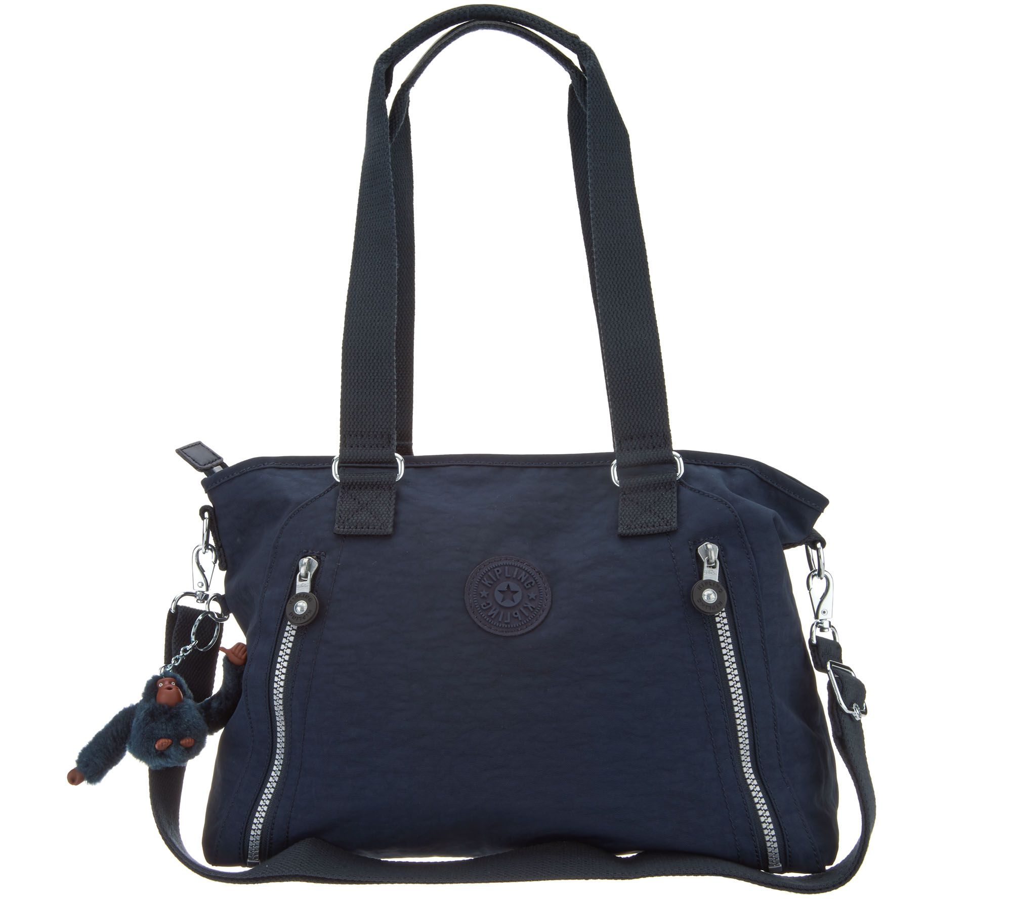 "As Is" Kipling Nylon Satchel Handbag- Angela - QVC.com