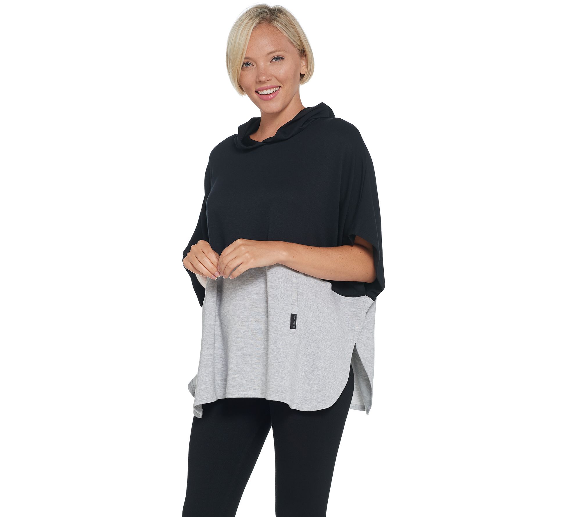 Skechers 3/4 Sleeve Go Everywhere Poncho - QVC.com
