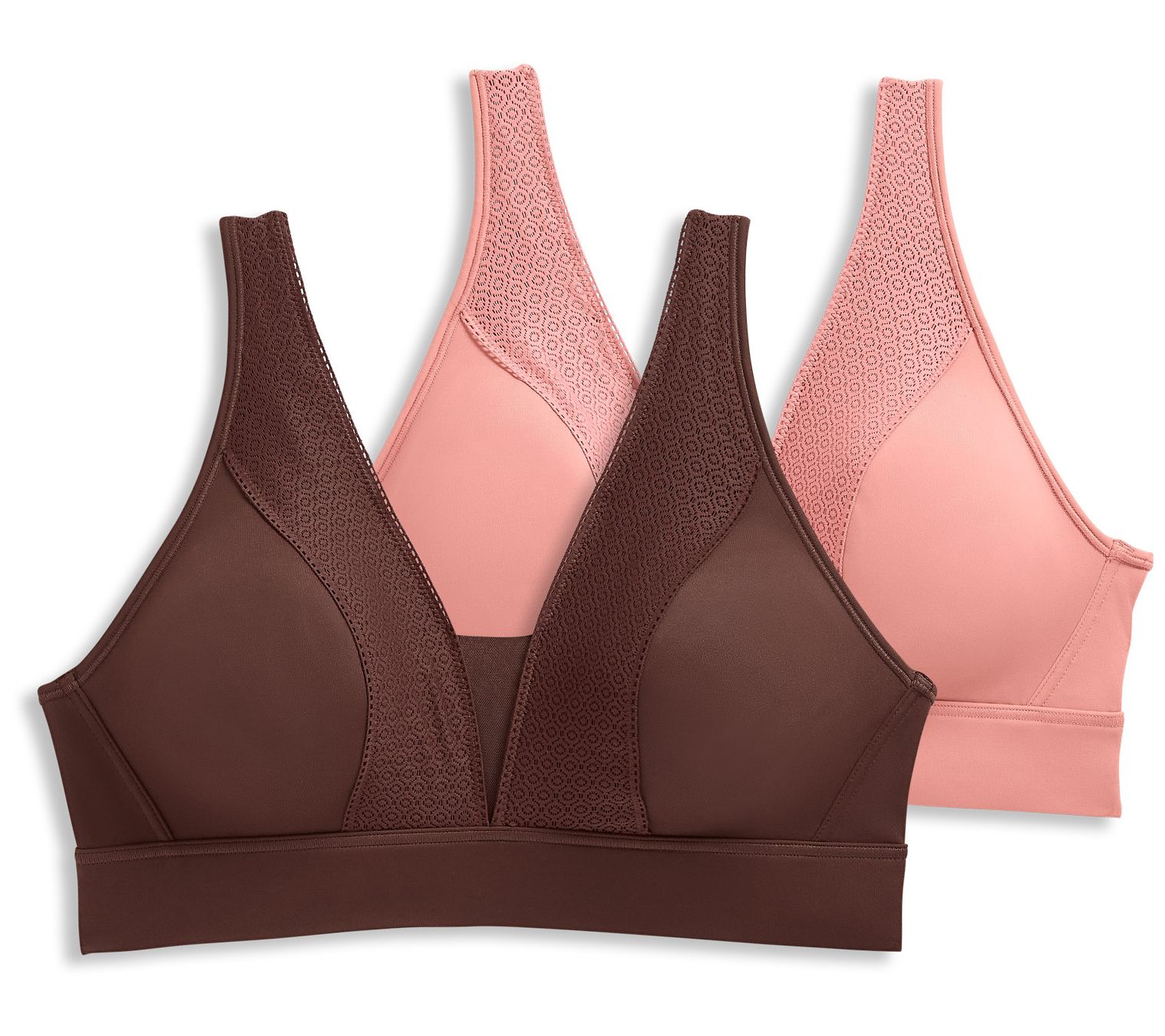 (QVC) Jockey Set of 2 Forever Fit Soft Touch Lace Bra – TVShoppingQueens