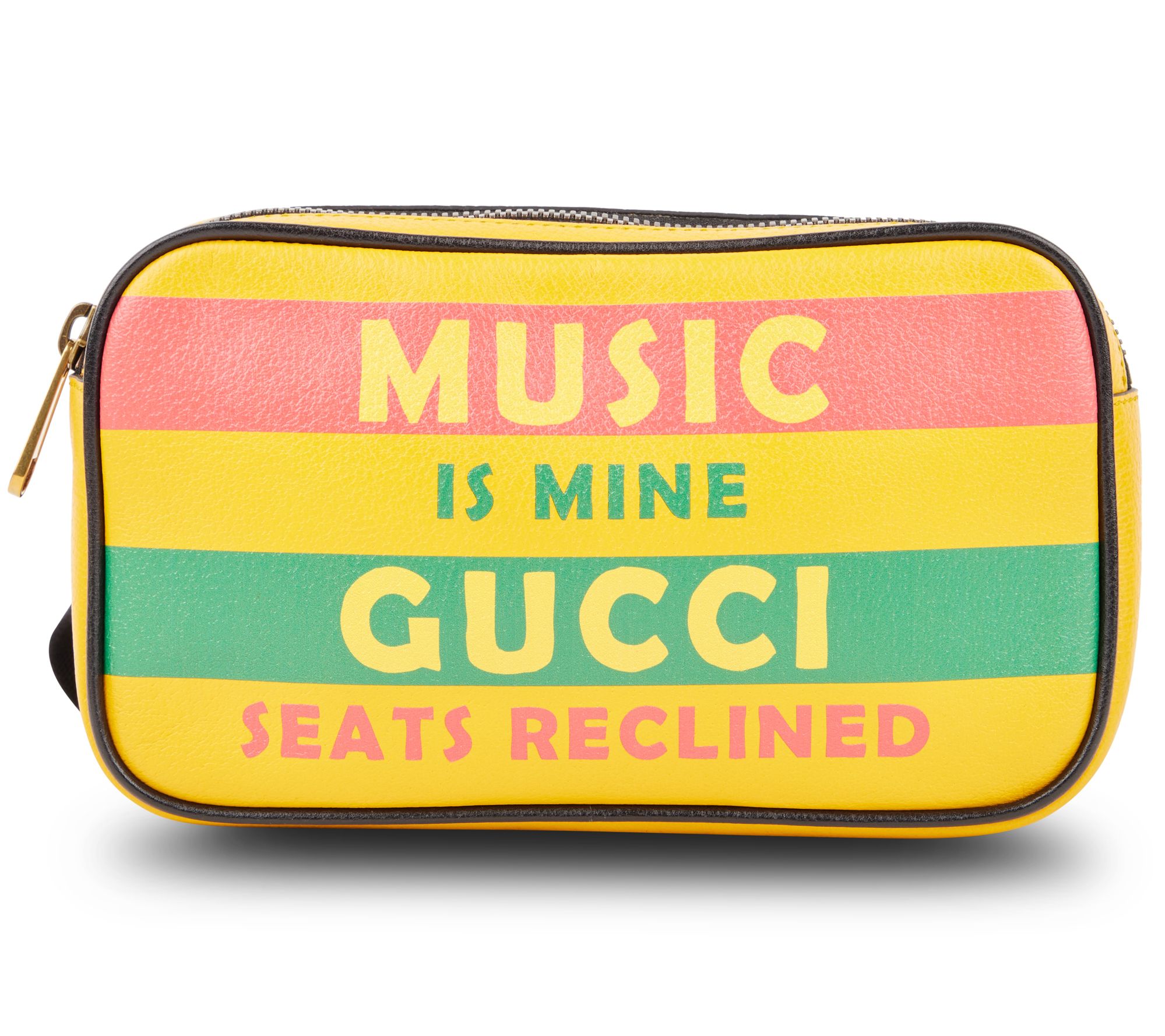 Pre-Owned Gucci Music is Mine Bumbag Yellow - QVC.com