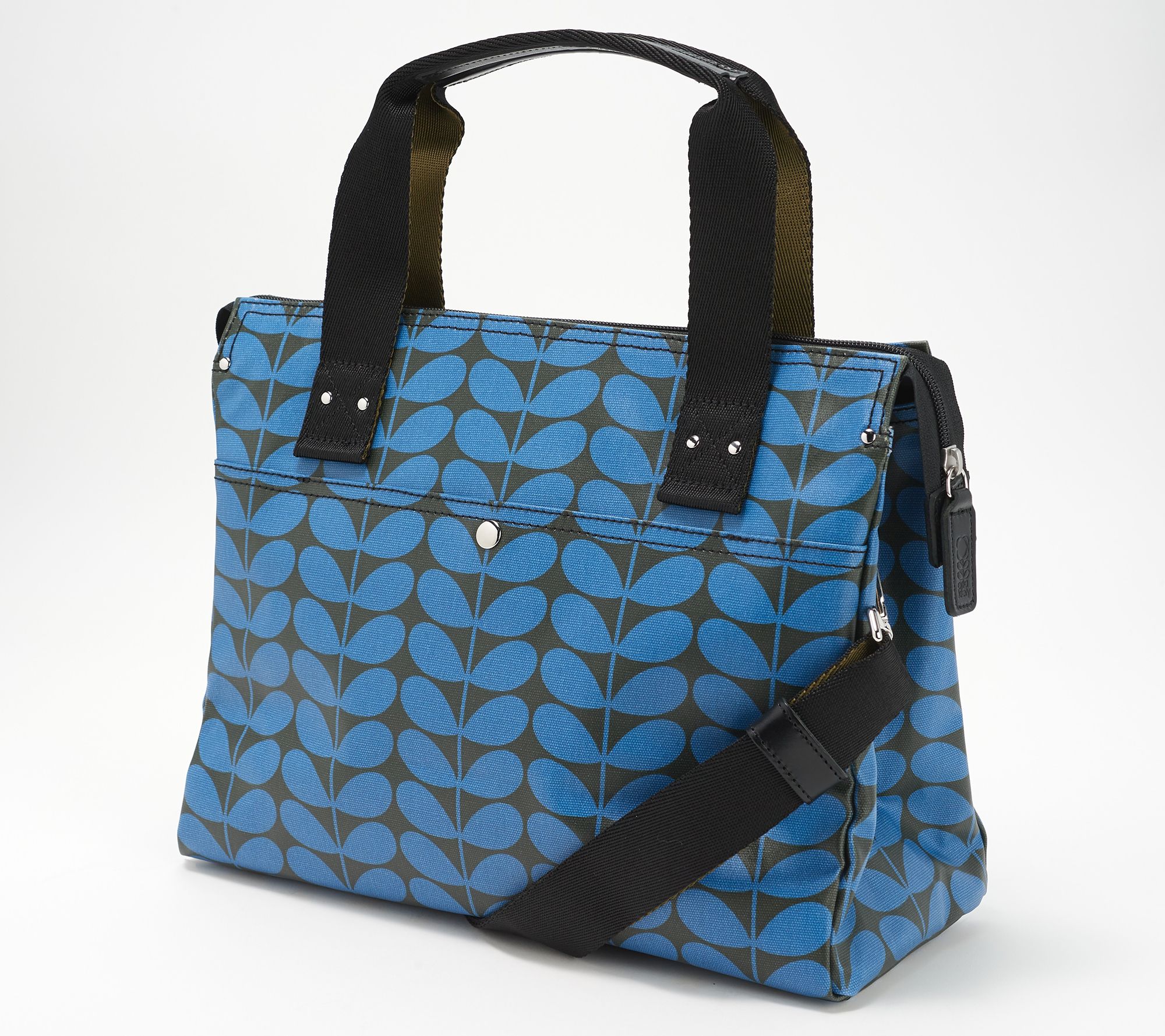 "As Is" Orla Kiely Printed Coated Canvas Messenger - Watson - QVC.com