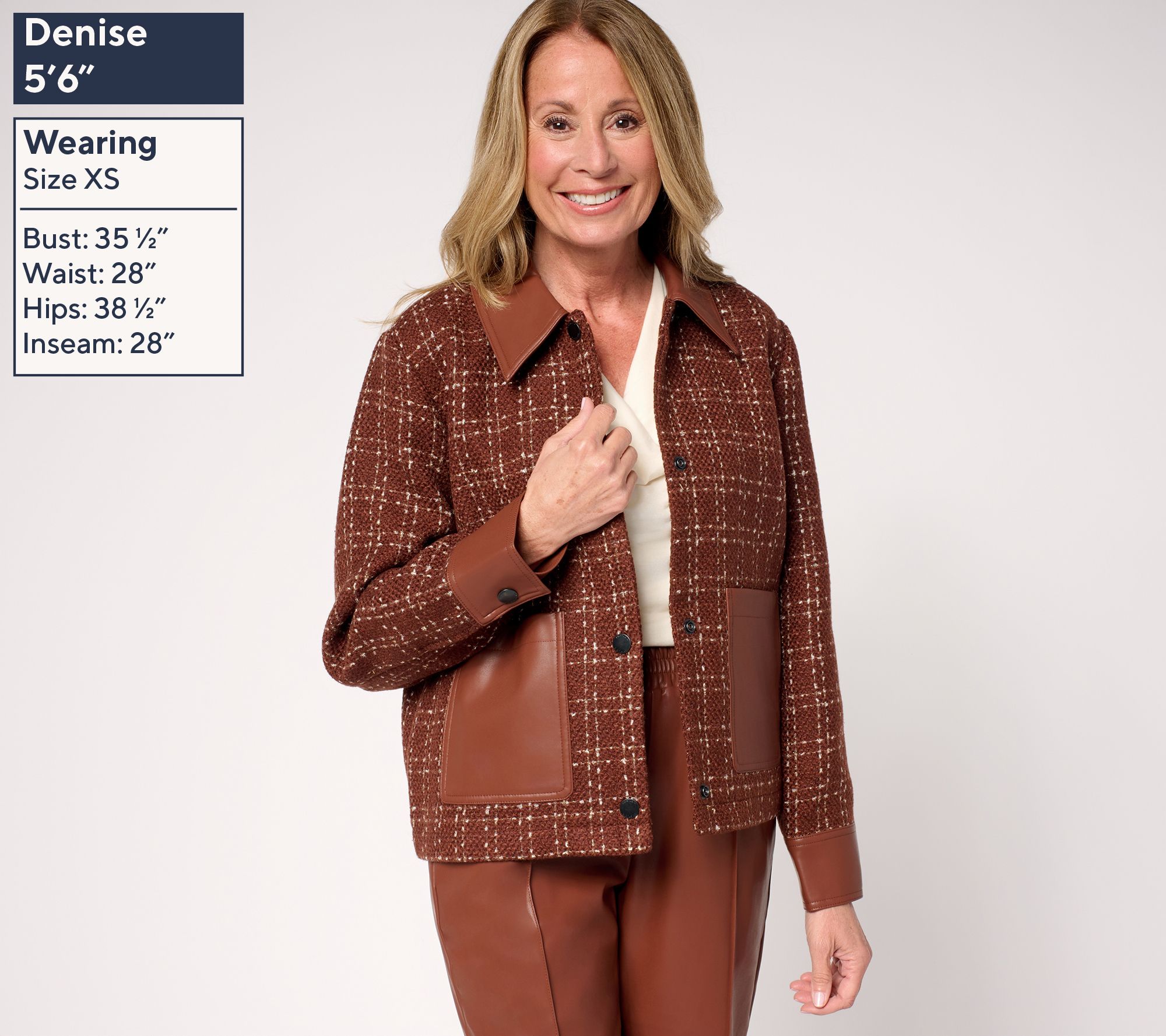 "As Is" RM Studio x Rebecca Minkoff Plaid Tweed Jacket - QVC.com
