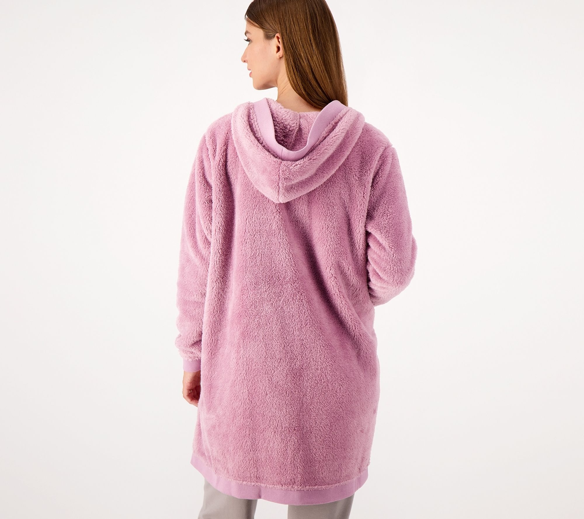 "As Is" Berkshire Sleep Well Soft Hooded Cardi Wrap - QVC.com