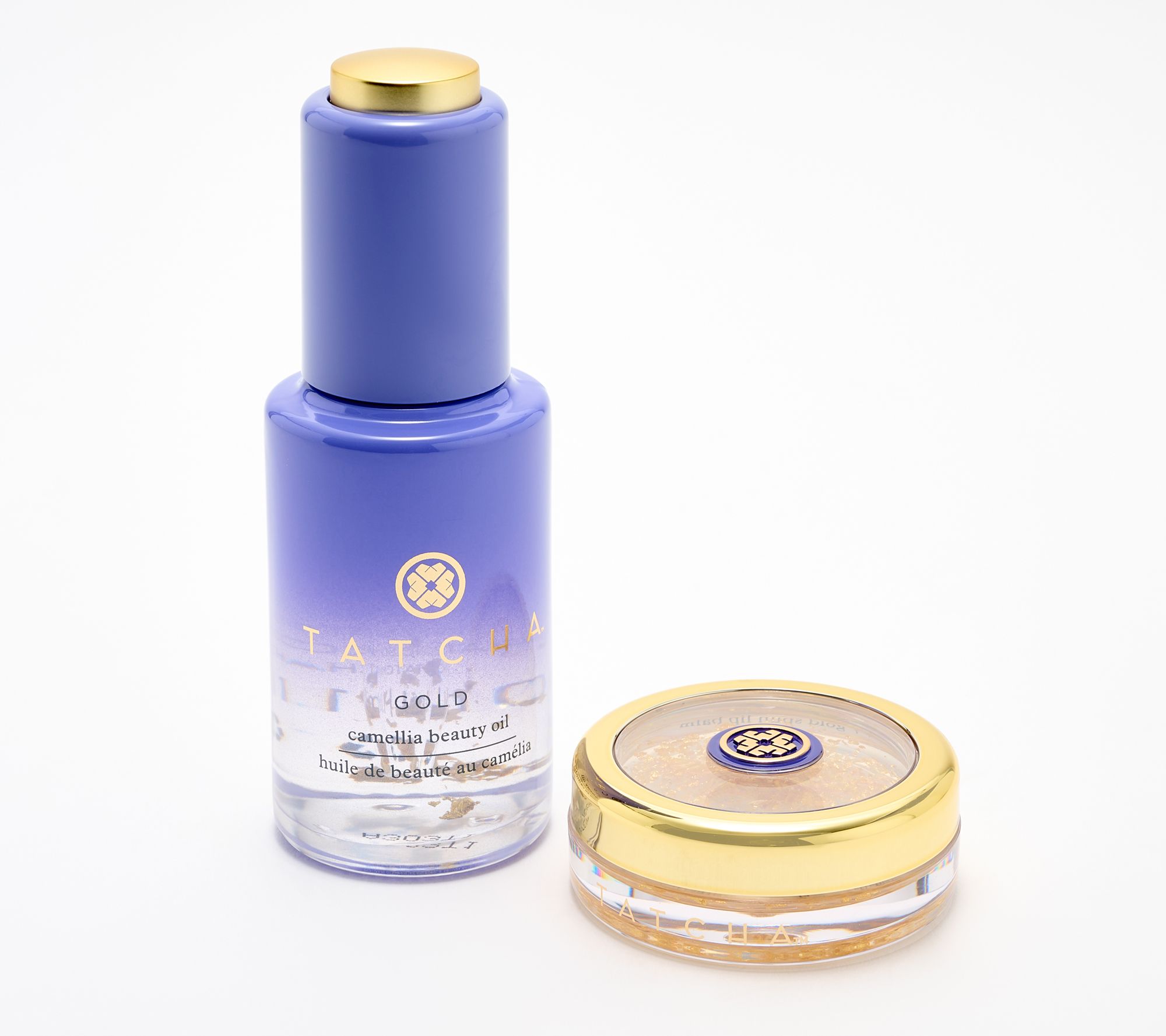 TATCHA Camellia Beauty Oil & Goldspun Lip Balm - QVC.com