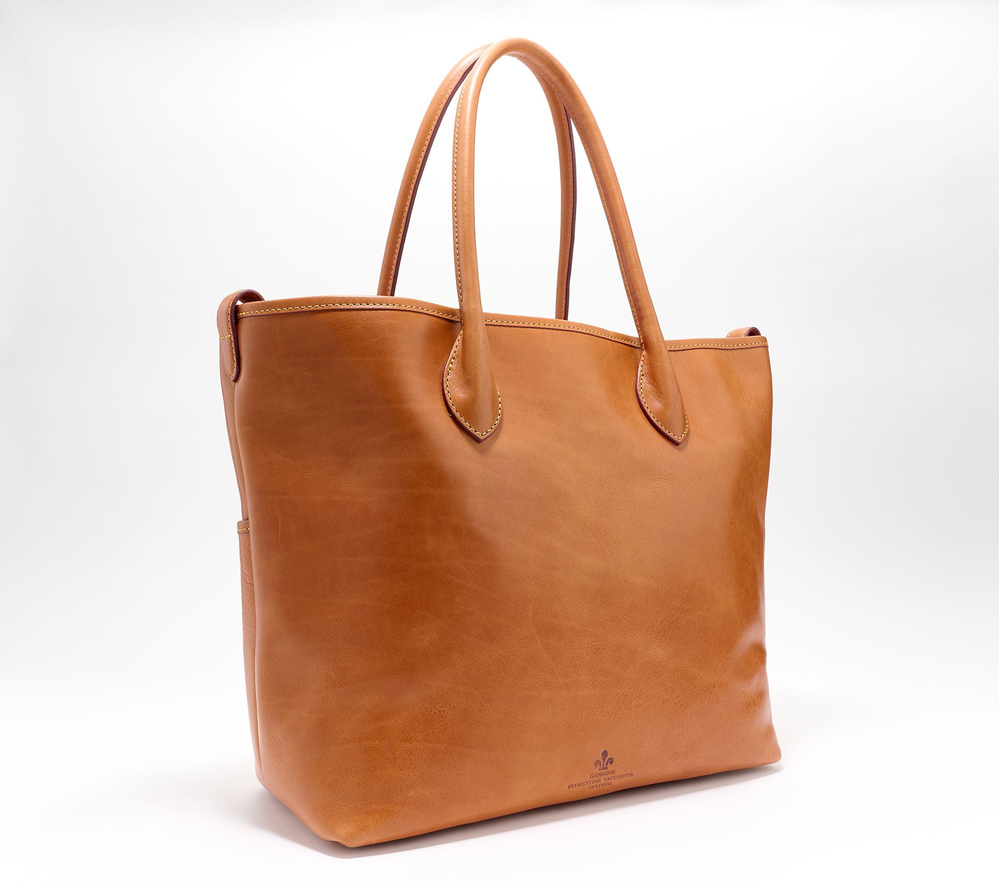 "As Is" Dooney & Bourke Florentine Leather Shopper - QVC.com