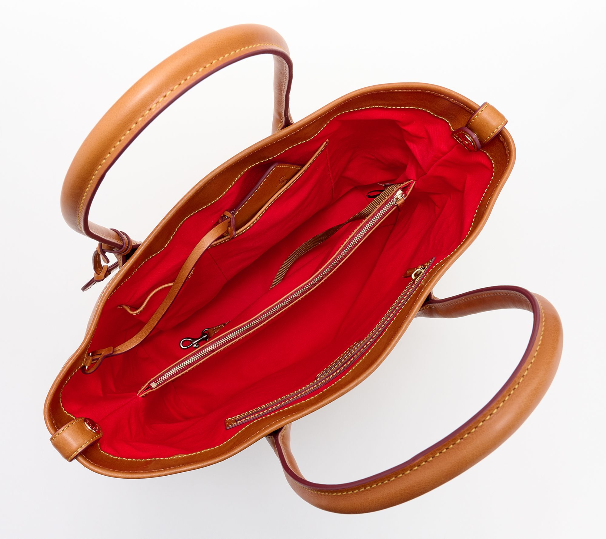 "As Is" Dooney & Bourke Florentine Leather Shopper - QVC.com