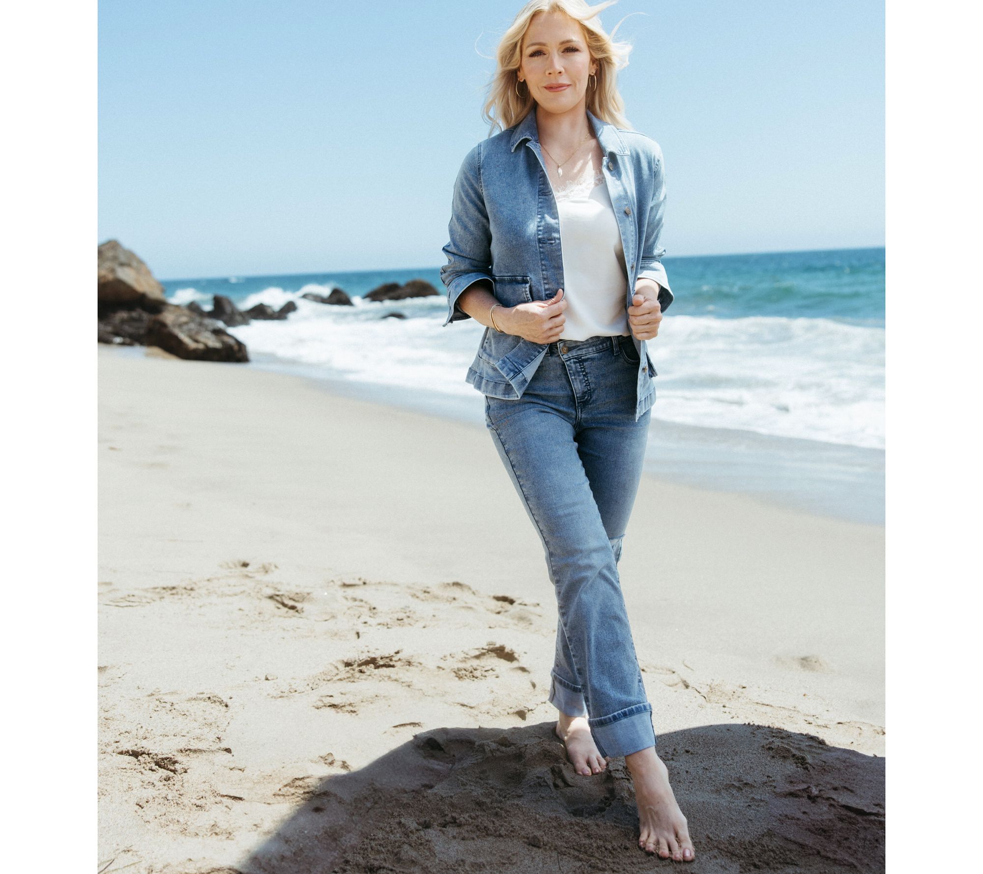 Me by Jennie Garth Straight Leg Jean - QVC.com