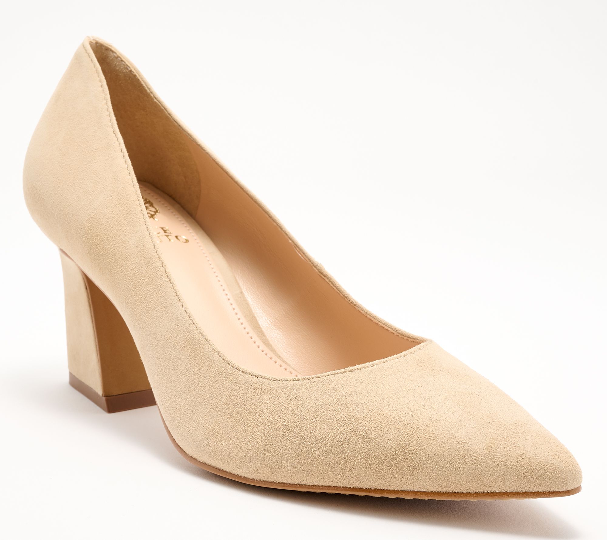 "As Is" Vince Camuto Suede Pump- Halienda - QVC.com