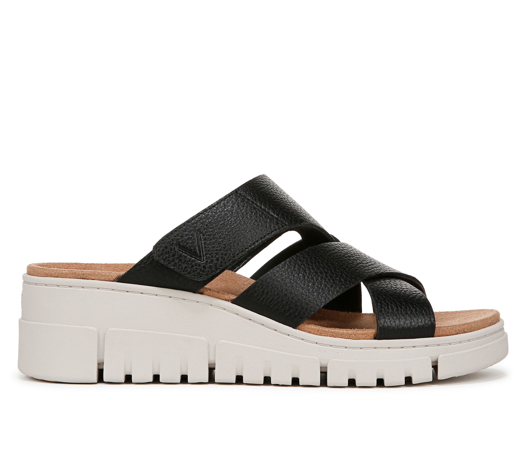 Vionic Leather Slide Sandals - Uptown Sunset - QVC.com