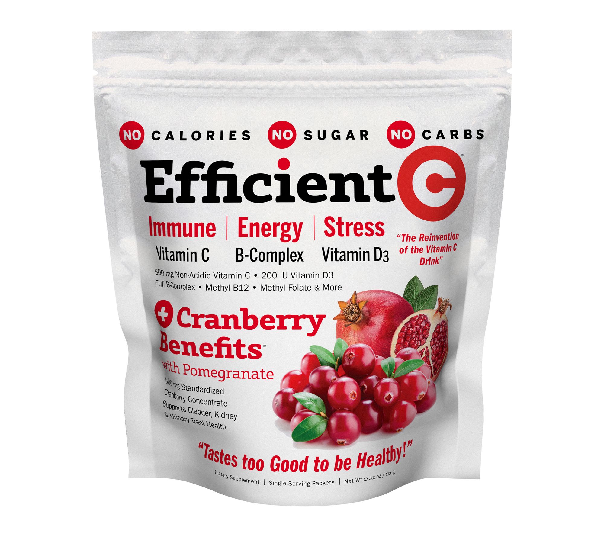 Andrew Lessman Efficient-C Cranberry Pomegranate 180 Packets - QVC.com