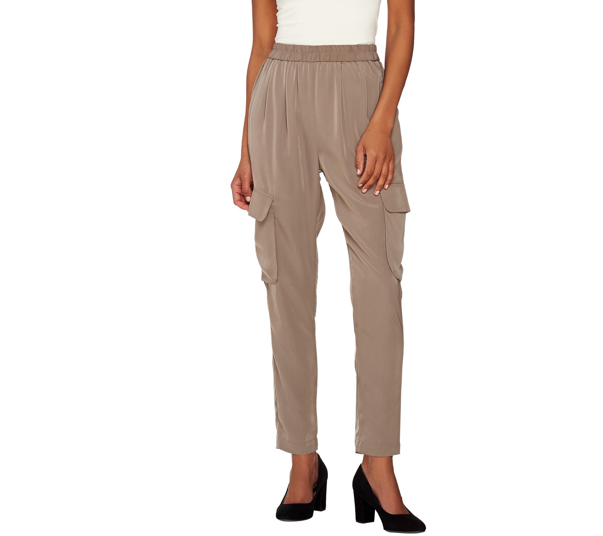 "As Is" Lisa Rinna Collection Straight Leg Cargo Pants - QVC.com