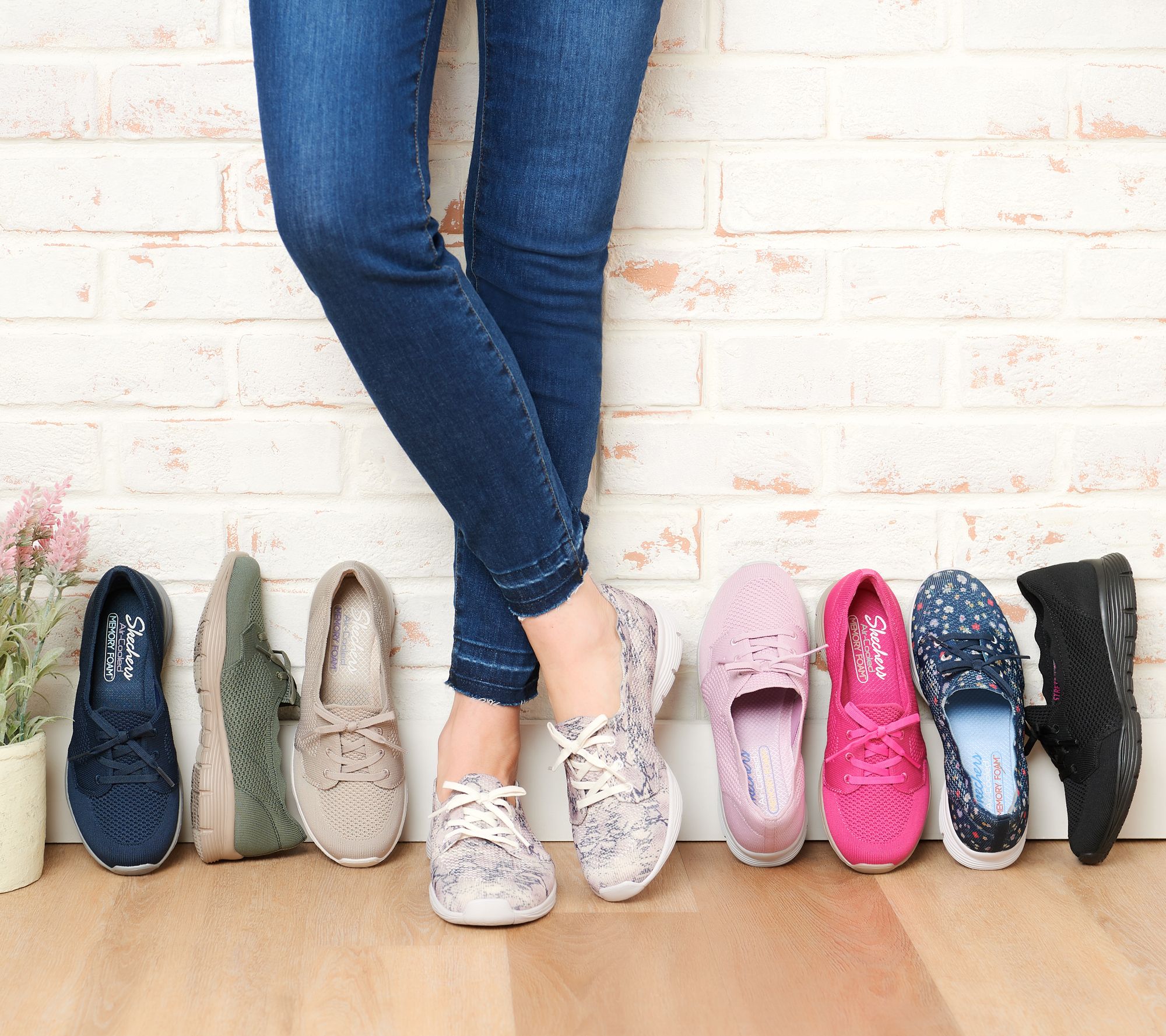 (QVC) Skechers Washable Knit Slip-On Shoes – Seager- In a Knit ...