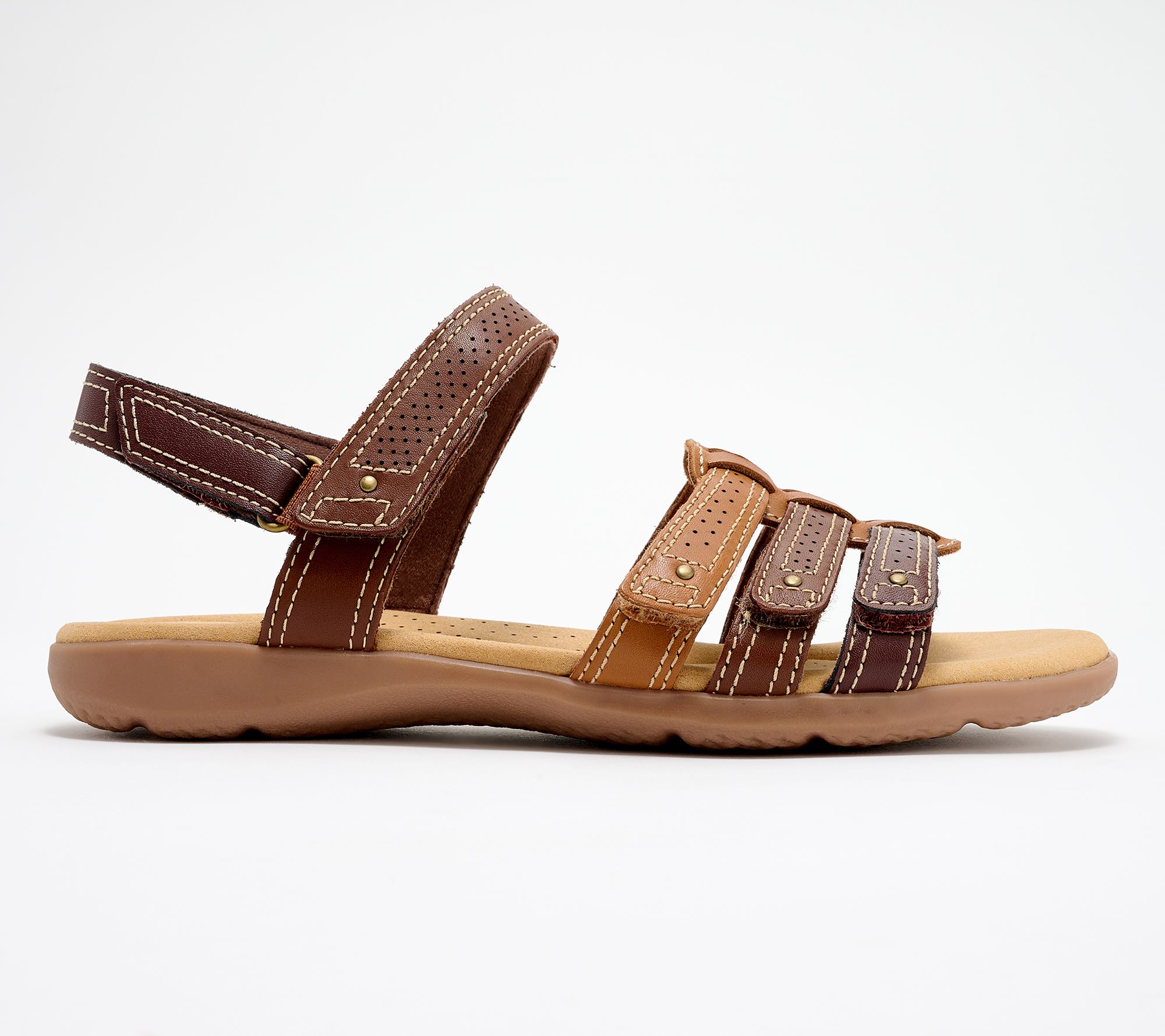 Clarks Collection Adjustable Sandals -Elizabelle Kay - QVC.com