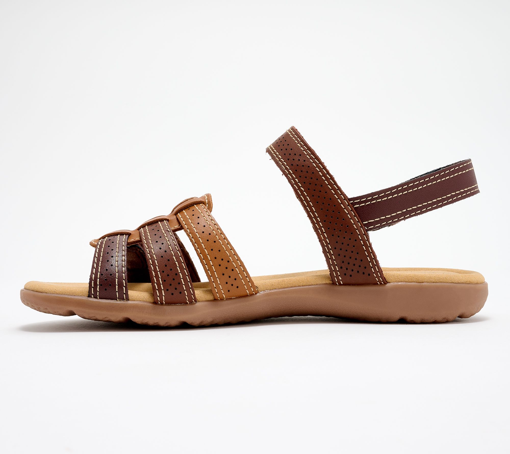 Clarks Collection Adjustable Sandals -Elizabelle Kay - QVC.com