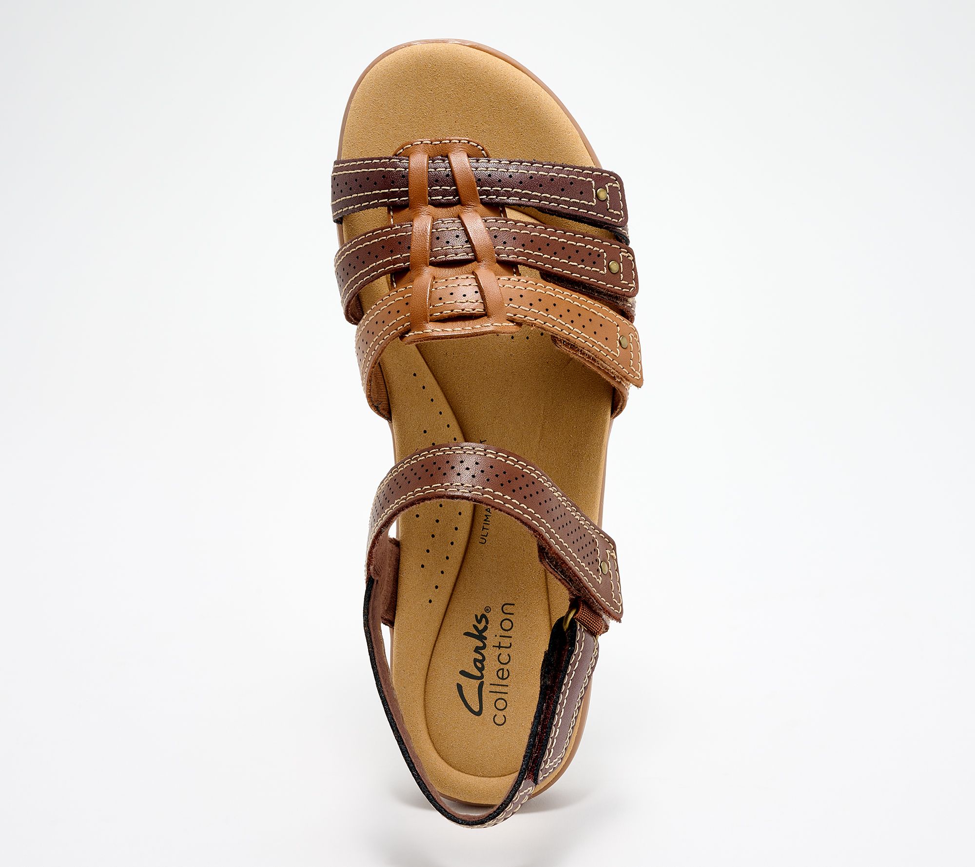 Clarks Collection Adjustable Sandals -Elizabelle Kay - QVC.com