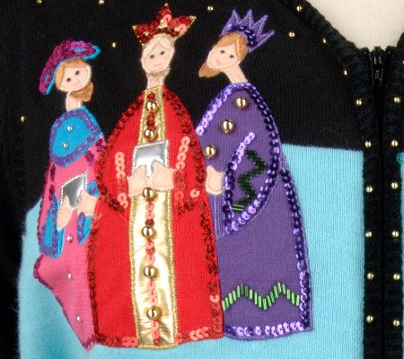 Quacker Factory Good News Nativity Cardigan Sweater - QVC.com