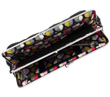 Vera Bradley Microfiber Kisslock Wallet - QVC.com