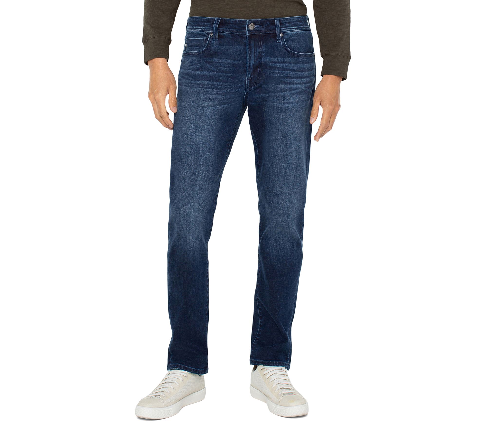 Liverpool Los Angeles Men's Kingston Modern Straight Denim - QVC.com