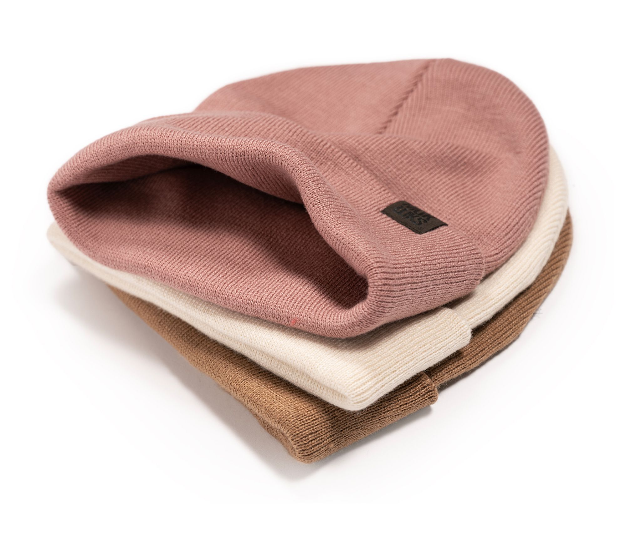 MUK LUKS Women's Set of 3 Everyday Classic Knit Beanies - QVC.com