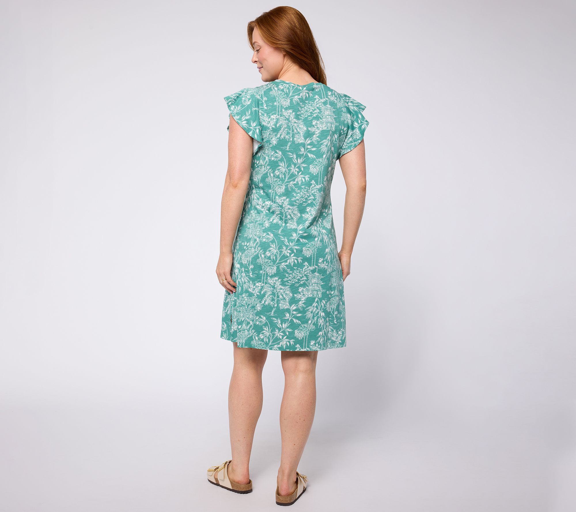Belle by Kim Gravel Petite Slub Knit Summer Toile Dress - QVC.com