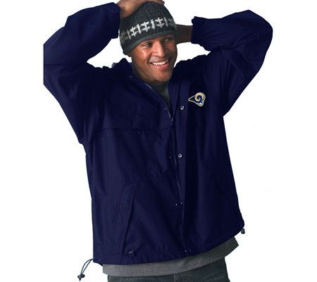 NFL St. Louis Rams Adirondack Jacket - Navy - QVC.com